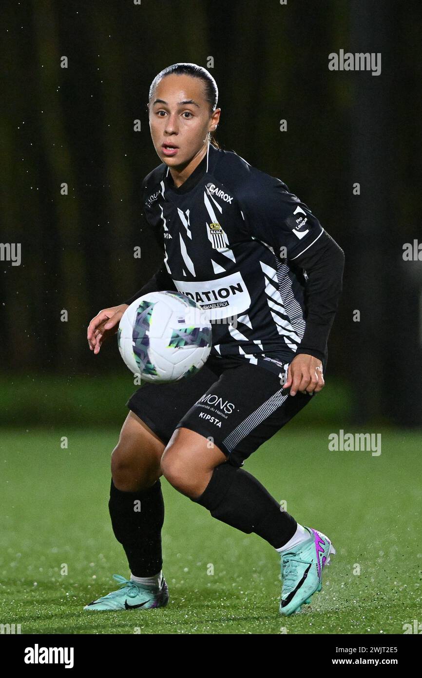 Marcinelle, Belgium. 16th Feb, 2024. Anais Bey Temsamani (28) of ...