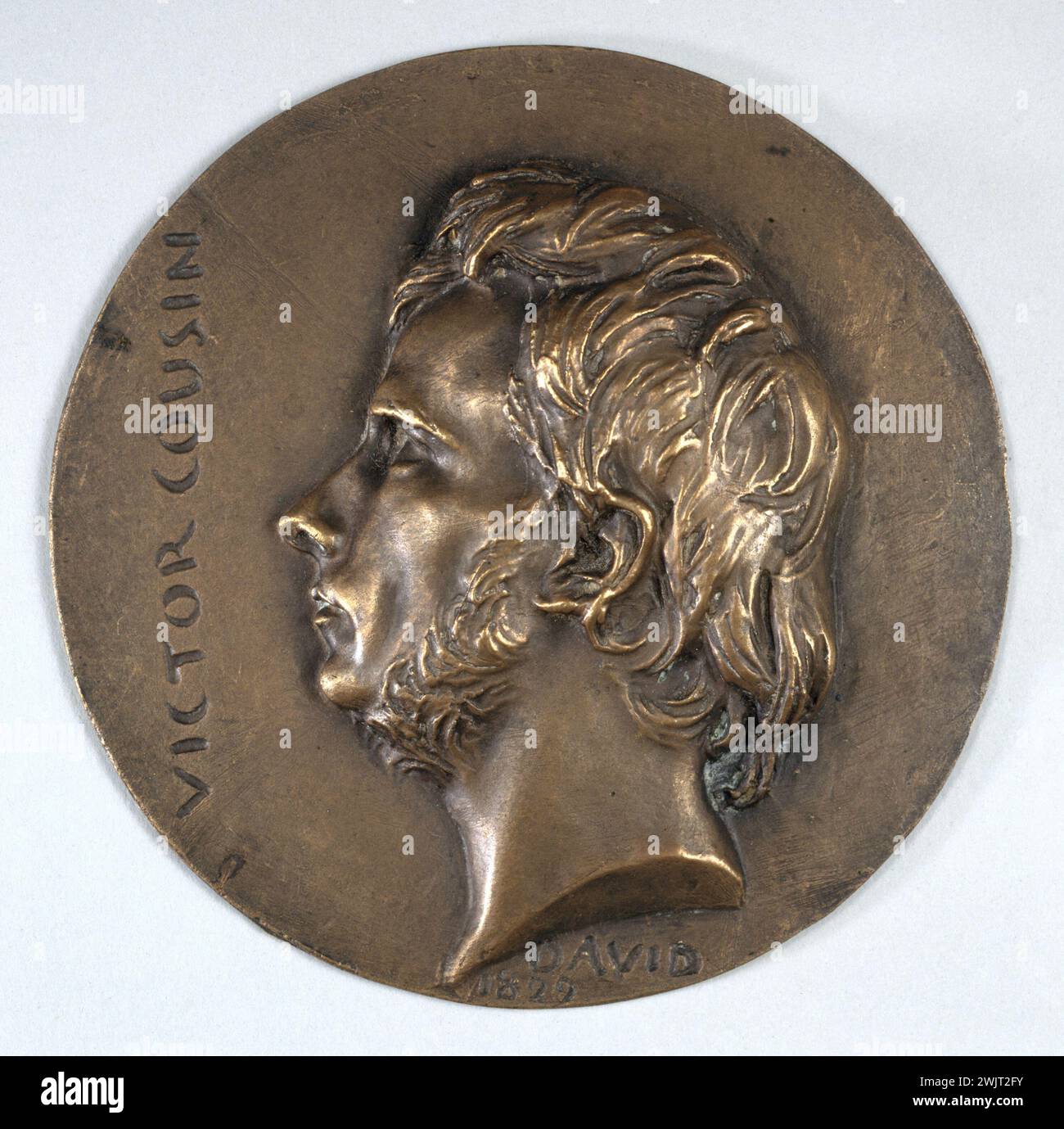 Pierre-Jean David d'Angers (1788-1856). "Victor Cousin". Medallion ...