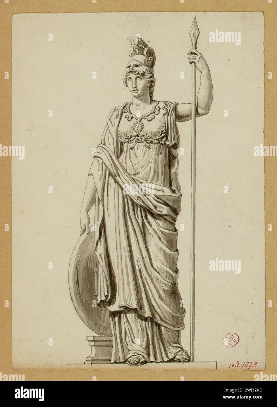 Lesueur, Jacques-Philippe (n.1757-D.1830-12-04), Wisdom, allegory of ...