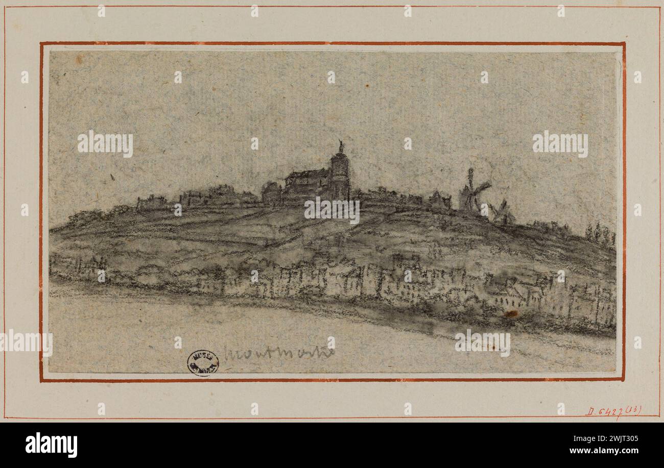 Georges Michel (1763-1843). "Collection of drawings: Montmartre", Paris ...