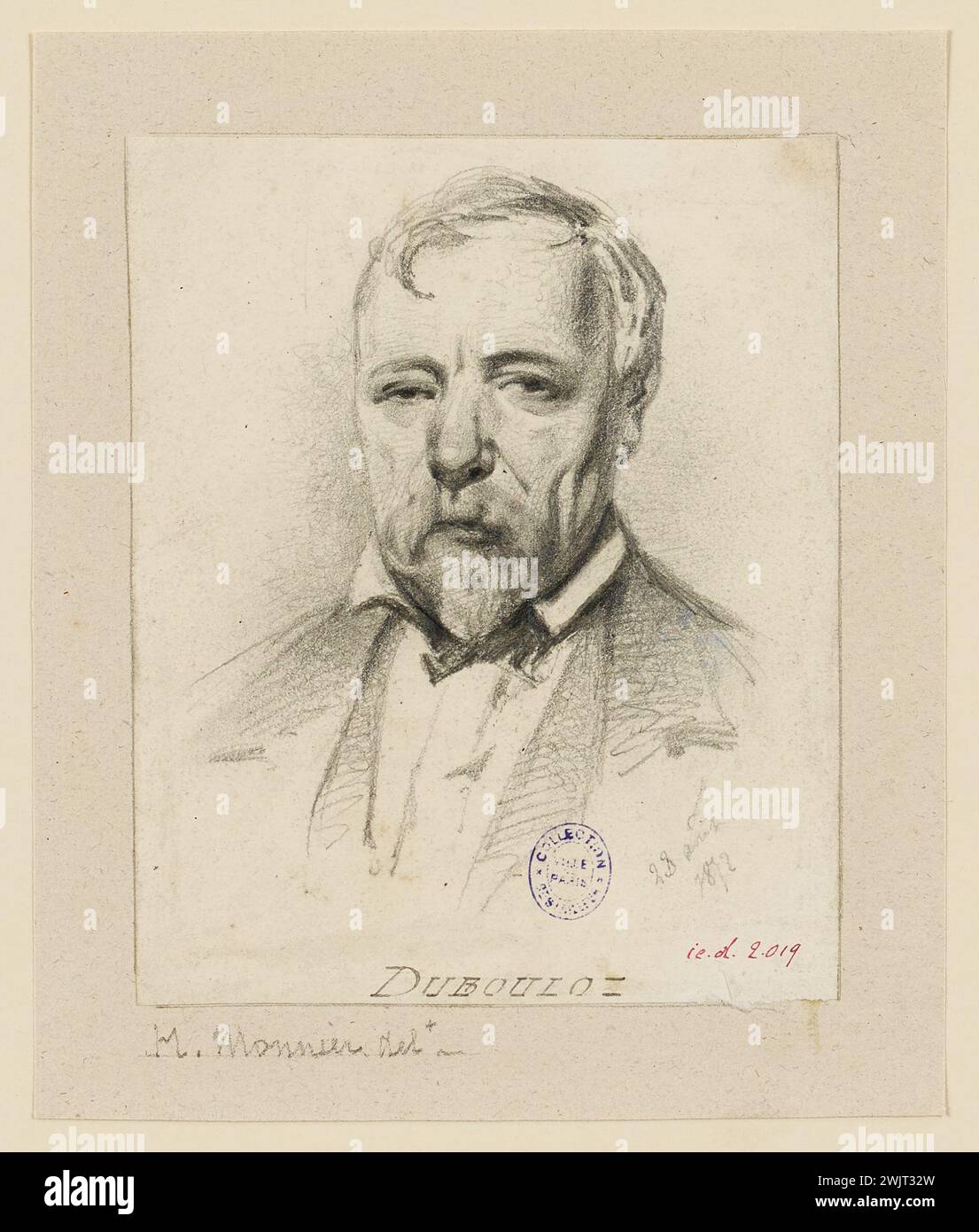 Monnier, Henry Bonaventure (N.1799-06-07-D.1877-01-03), portrait of the ...