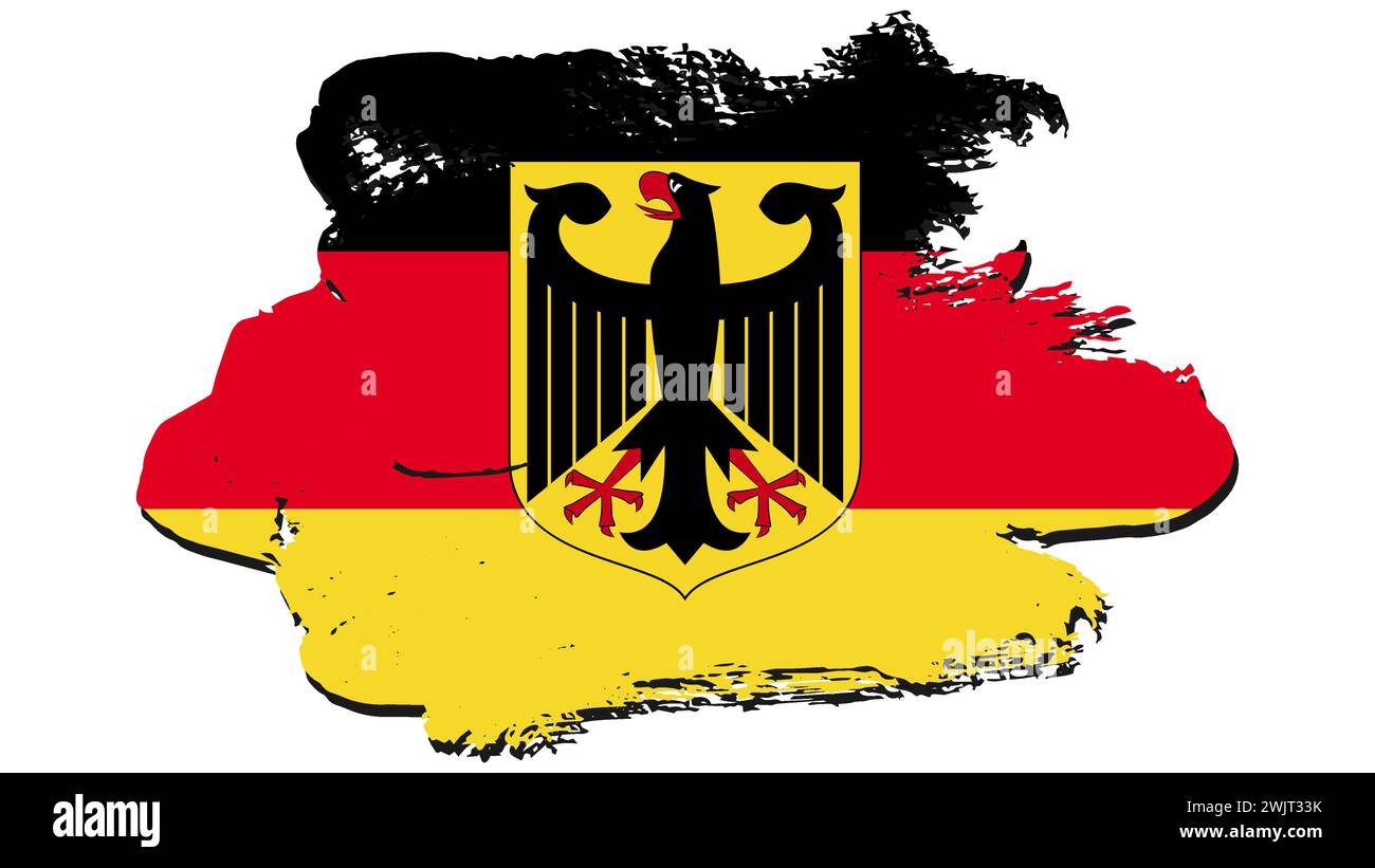 art illustration design concept symbol flag sign nation of germany ...
