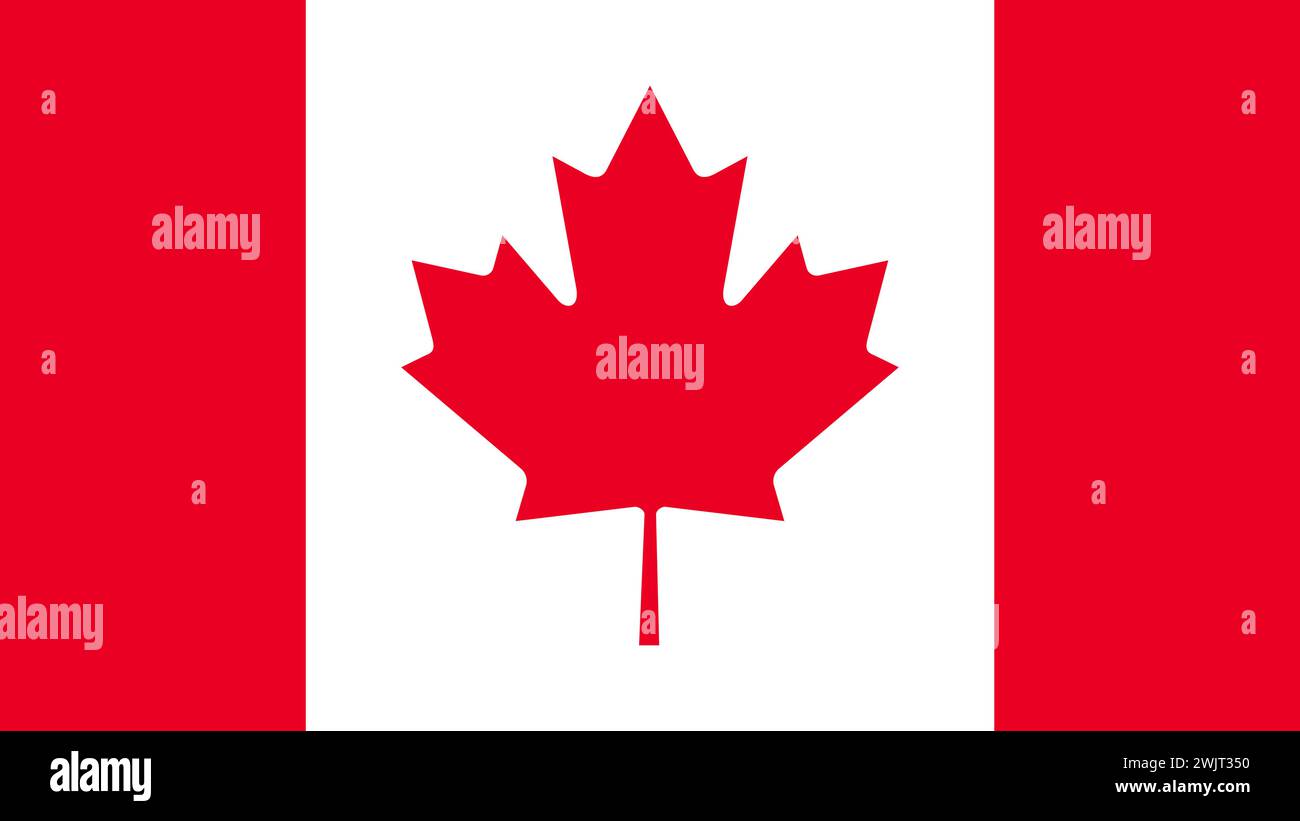 Art Illustration design nation flag sign symbol country of Canada Stock ...