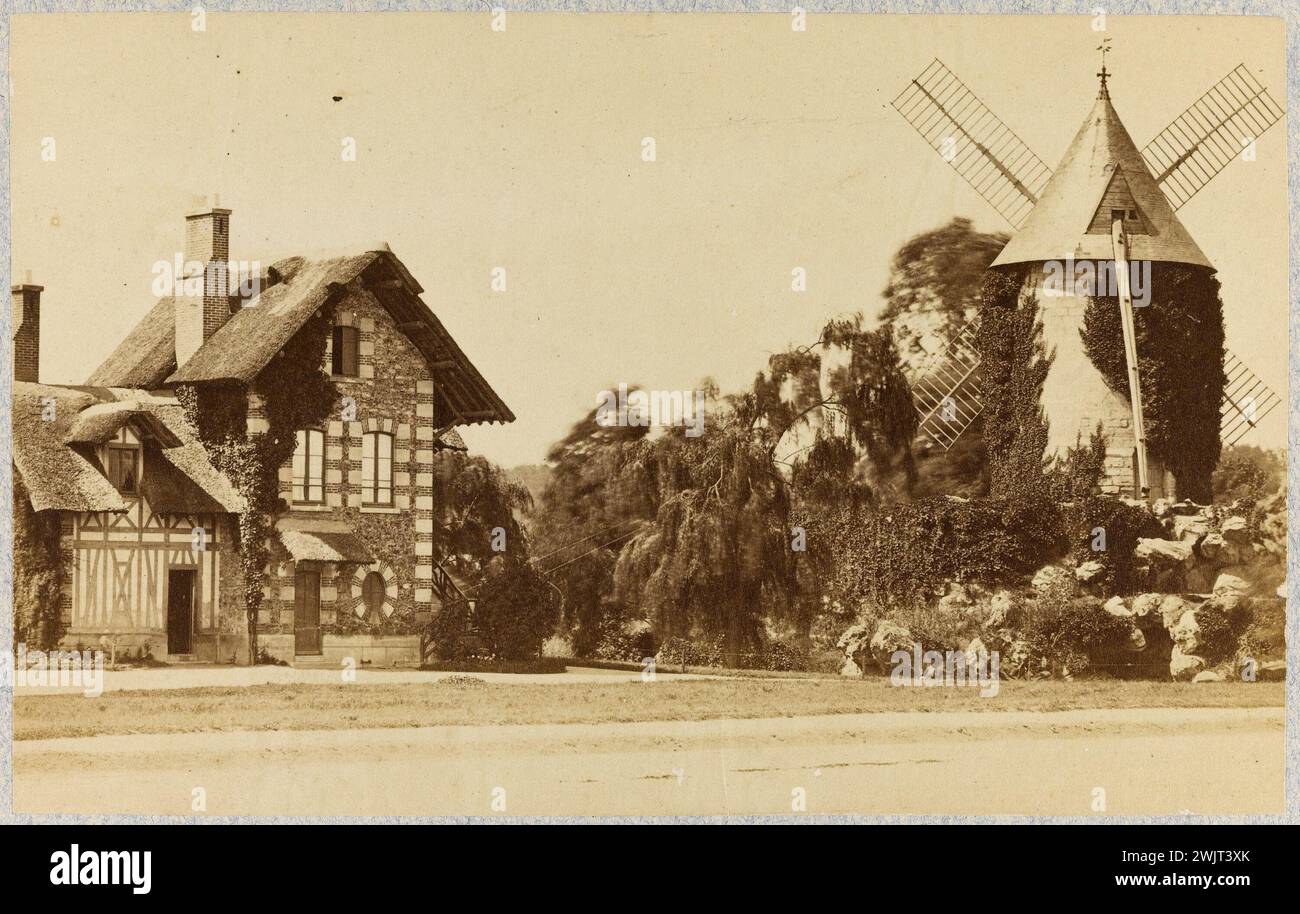 Moulin de Longchamp, Bois de Boulogne. Paris (16th arr.). Anonymous ...
