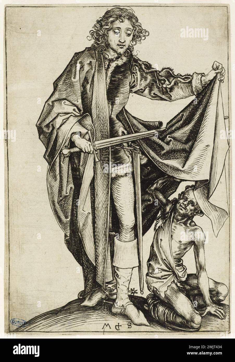 Martin Schonguer (around 1450-1495). Saint Martin (Bartsch 57 ...