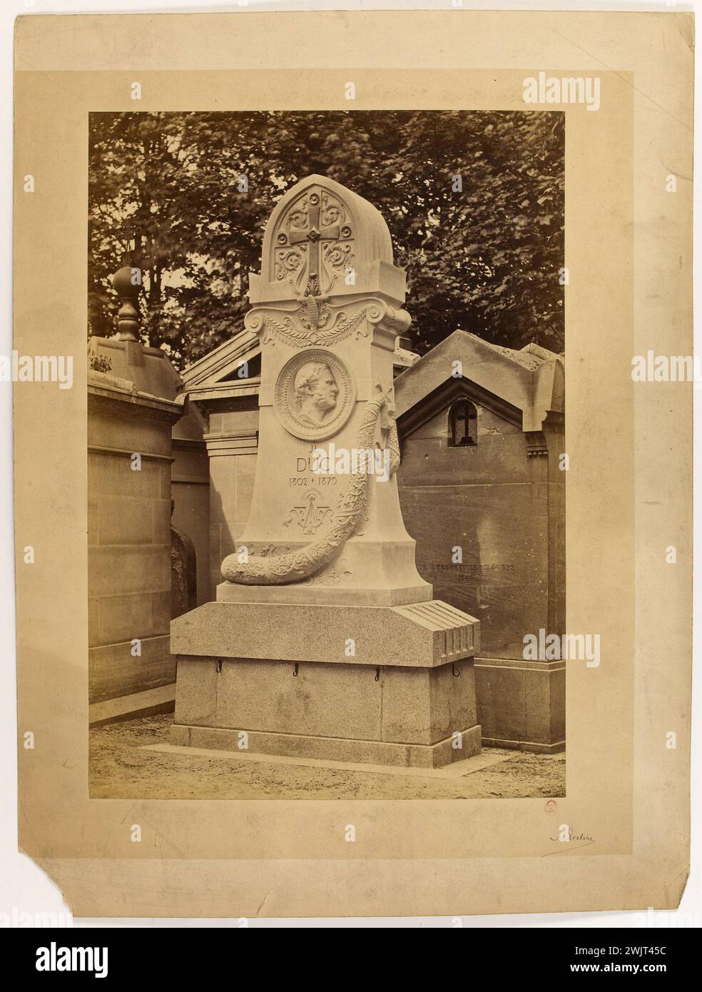 Joseph-Louis Duc tombstone in the Montmatre cemetery, Paris (18th ...