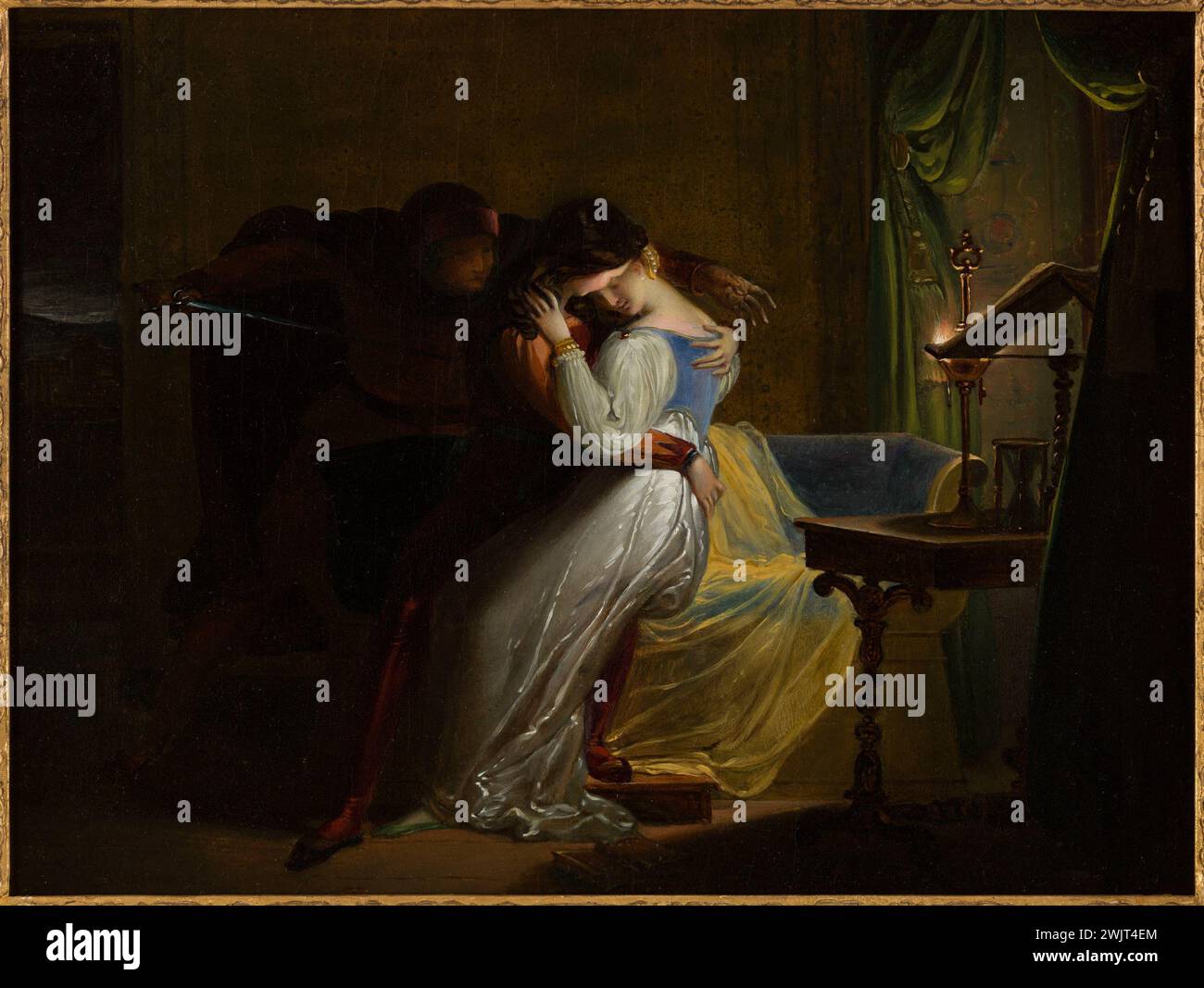 Pierre Claude François Delorme (1783-1859). "Paolo and Francesca". Oil ...