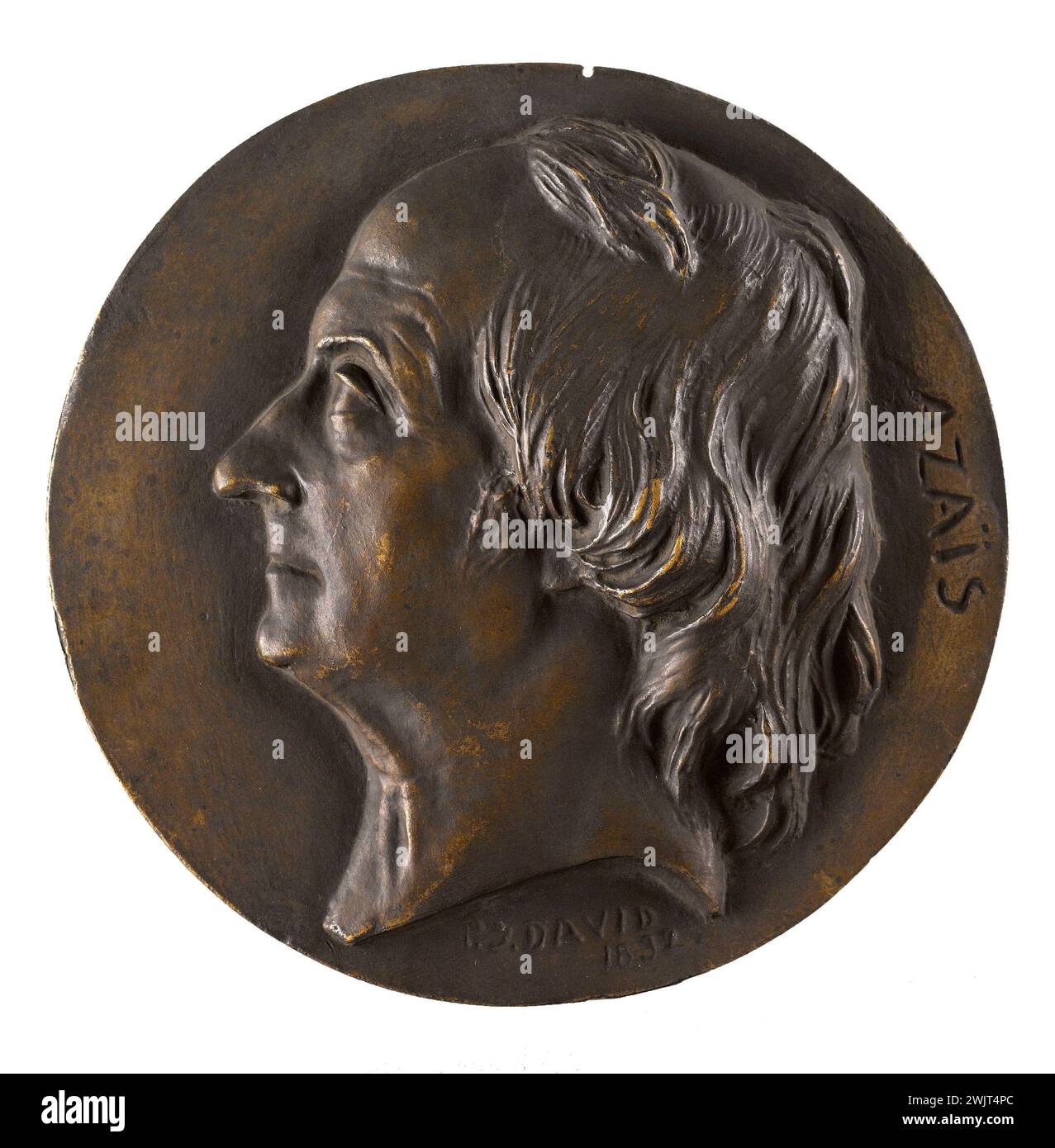 David d'Angers (1788-1856). Portrait of Pierre-Hyacinthe Azais (1766 ...