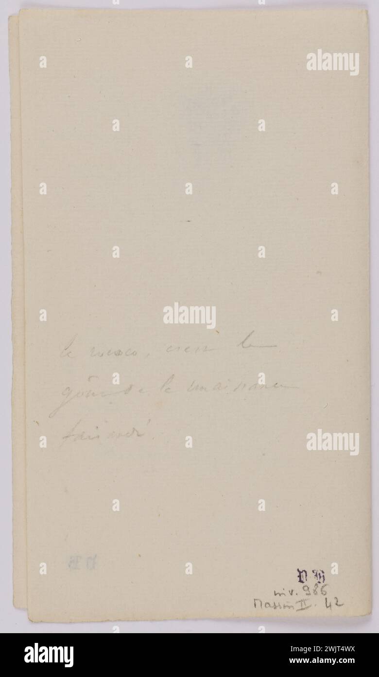 Victor Hugo (1802-1885). Travel book, from August 22 to 31, 1834. "Le ...