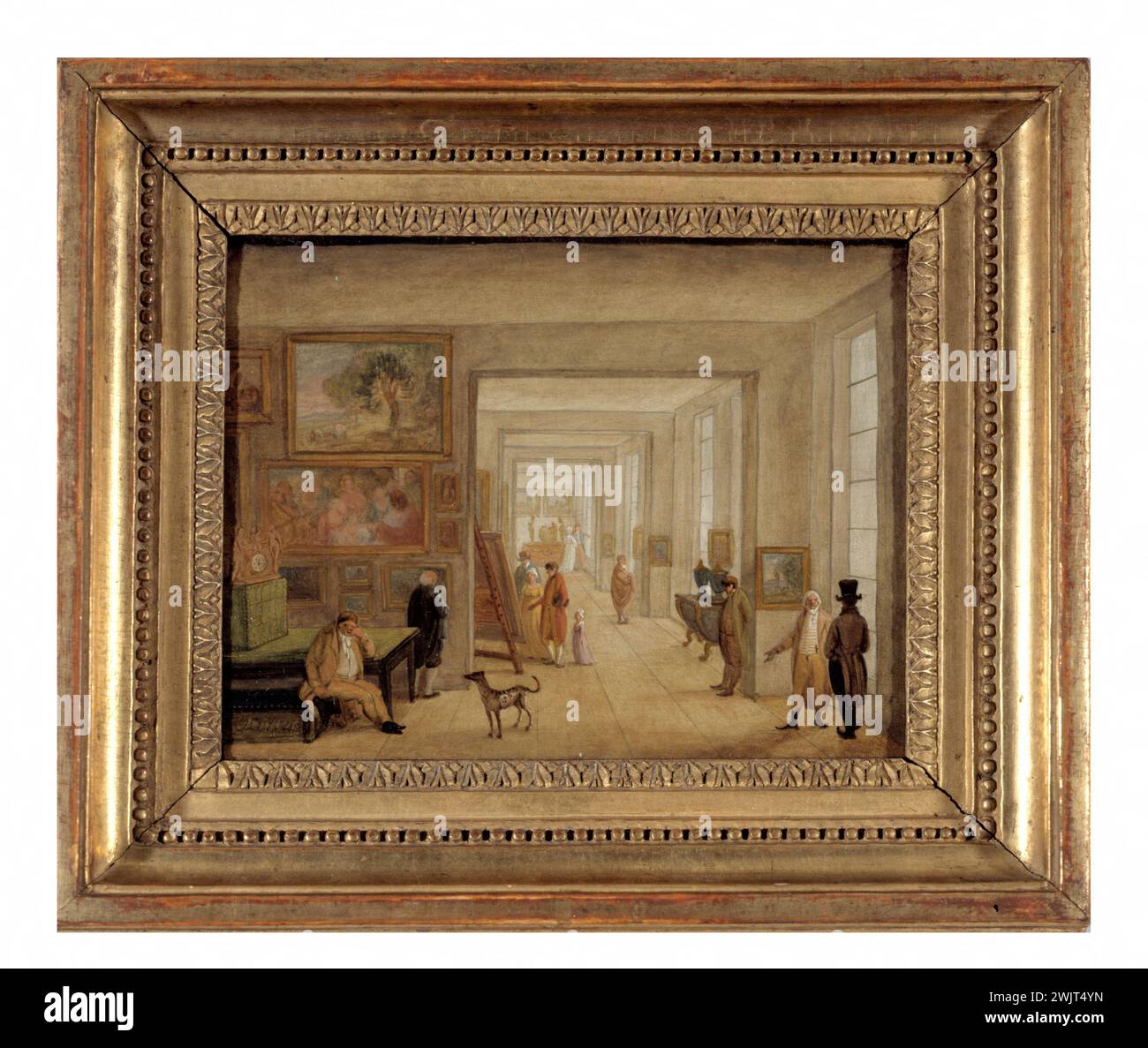 Jacques Albert Senave (1758-1829). "Sales room at the Elysée in 1797 ...