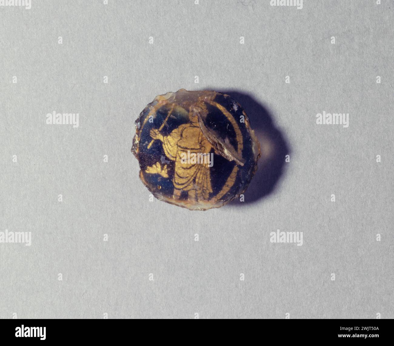 Anonymous. "Moses". Blue gold background glass. Museum of Fine Arts of ...