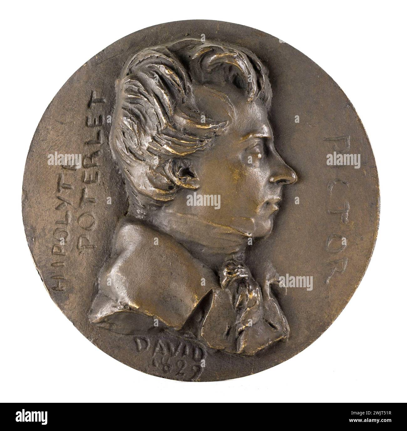 David d'Angers (1788-1856). Portrait of Hippolyte Piterlet (1802-1835 ...