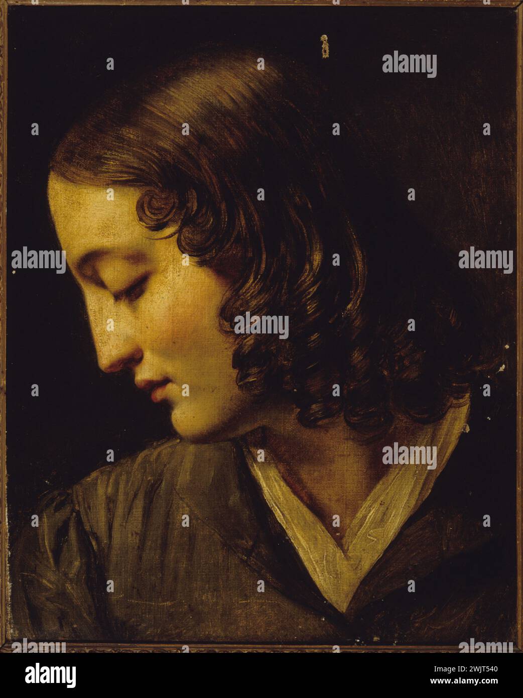 Alexandre Colin. "Madame Colin in profile, around 1830". Oil on canvas ...