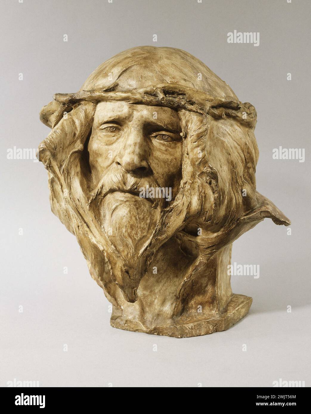 Jean Carriès (1855-1894). "Head of Christ". Museum of Fine Arts of the ...