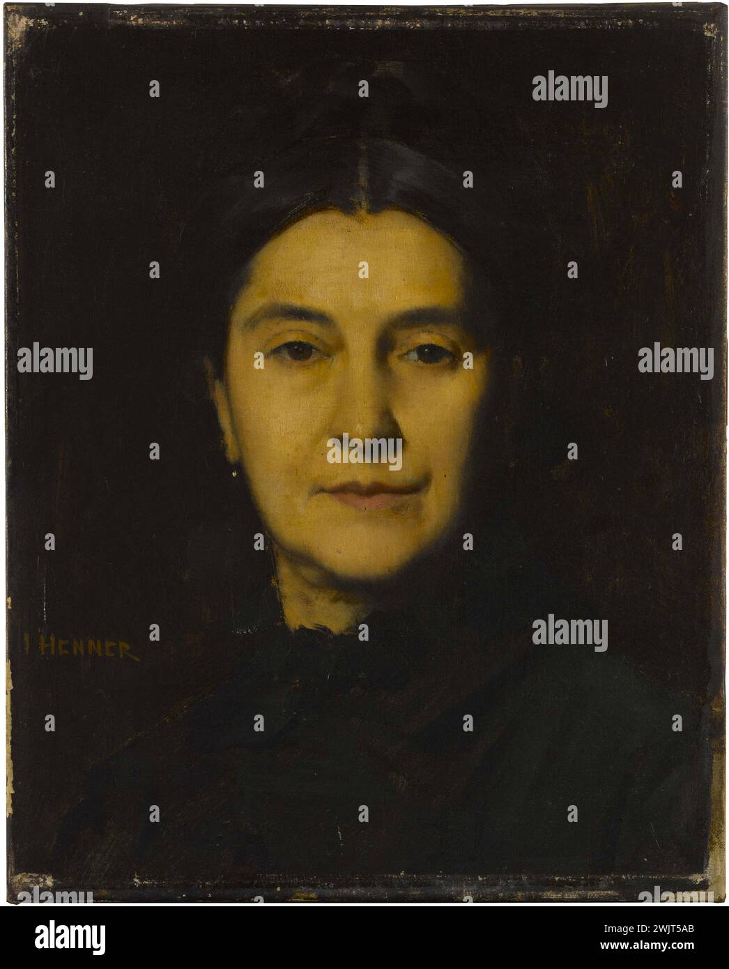 Classic studio portrait woman painting Cut Out Stock Images & Pictures ...