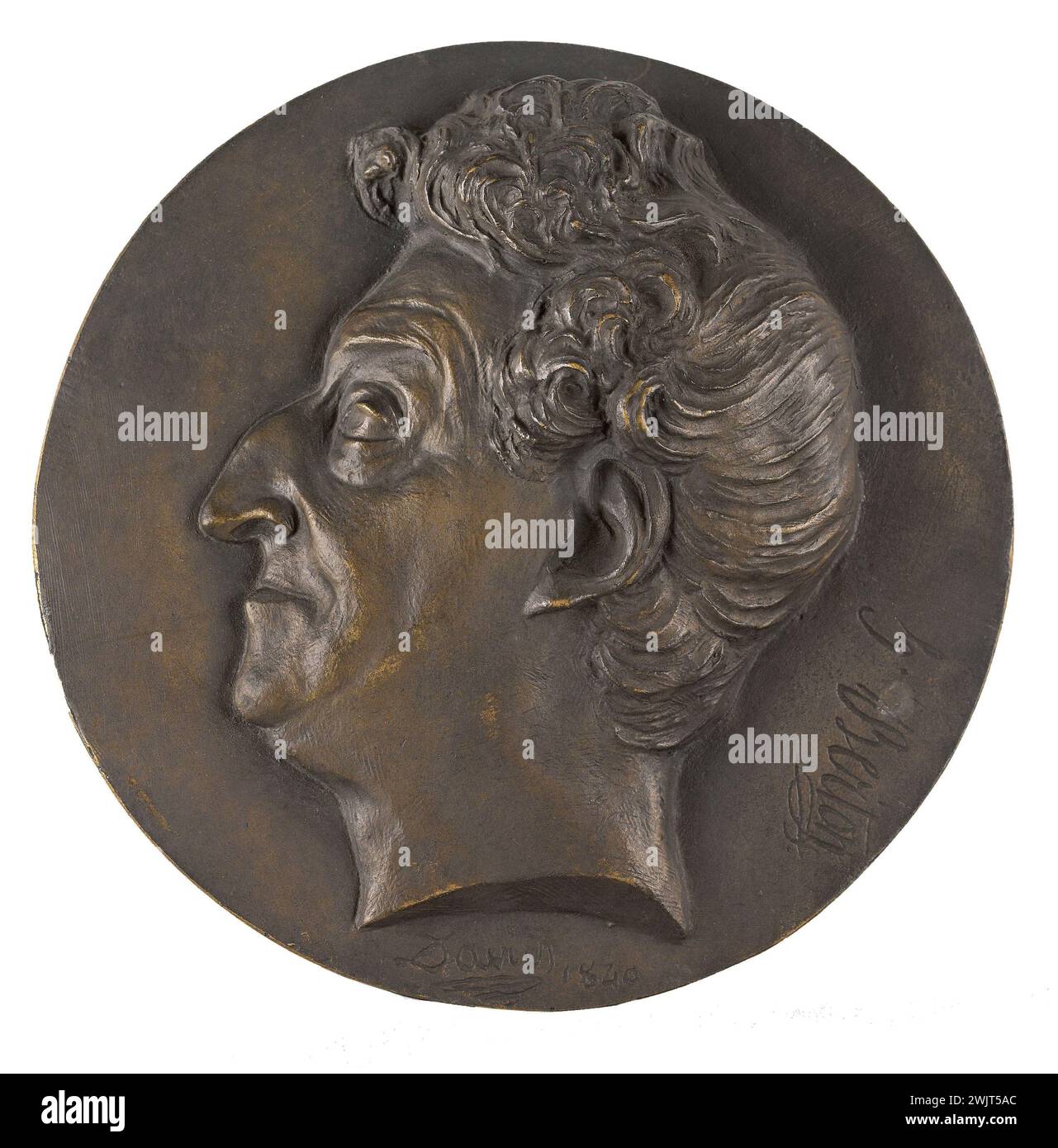 David d'Angers (1788-1856). Portrait of Henri Montan Berton (1767-1844 ...