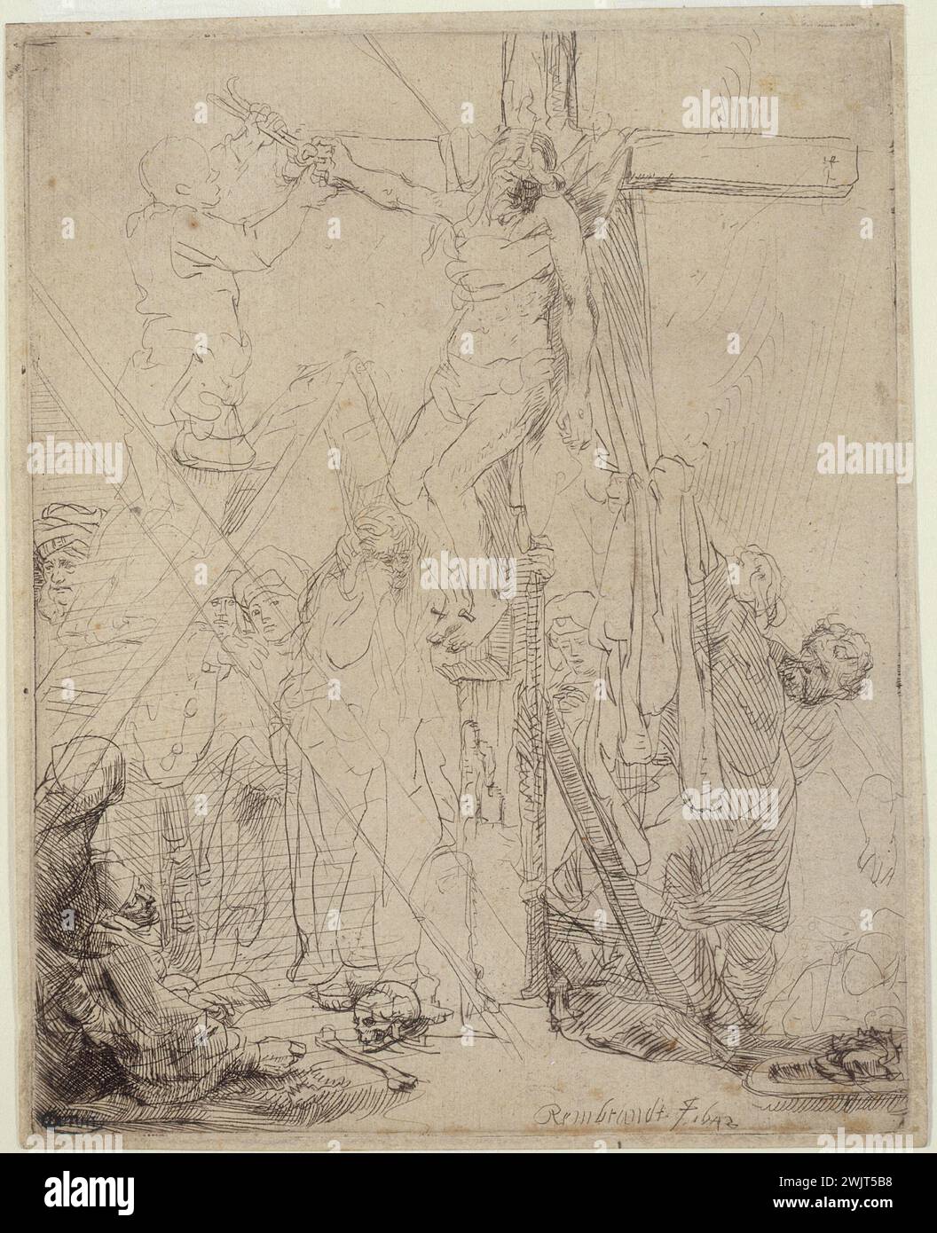 Harmensz van Rijn Rembrandt (1606-1669). "The descent of the cross, in ...