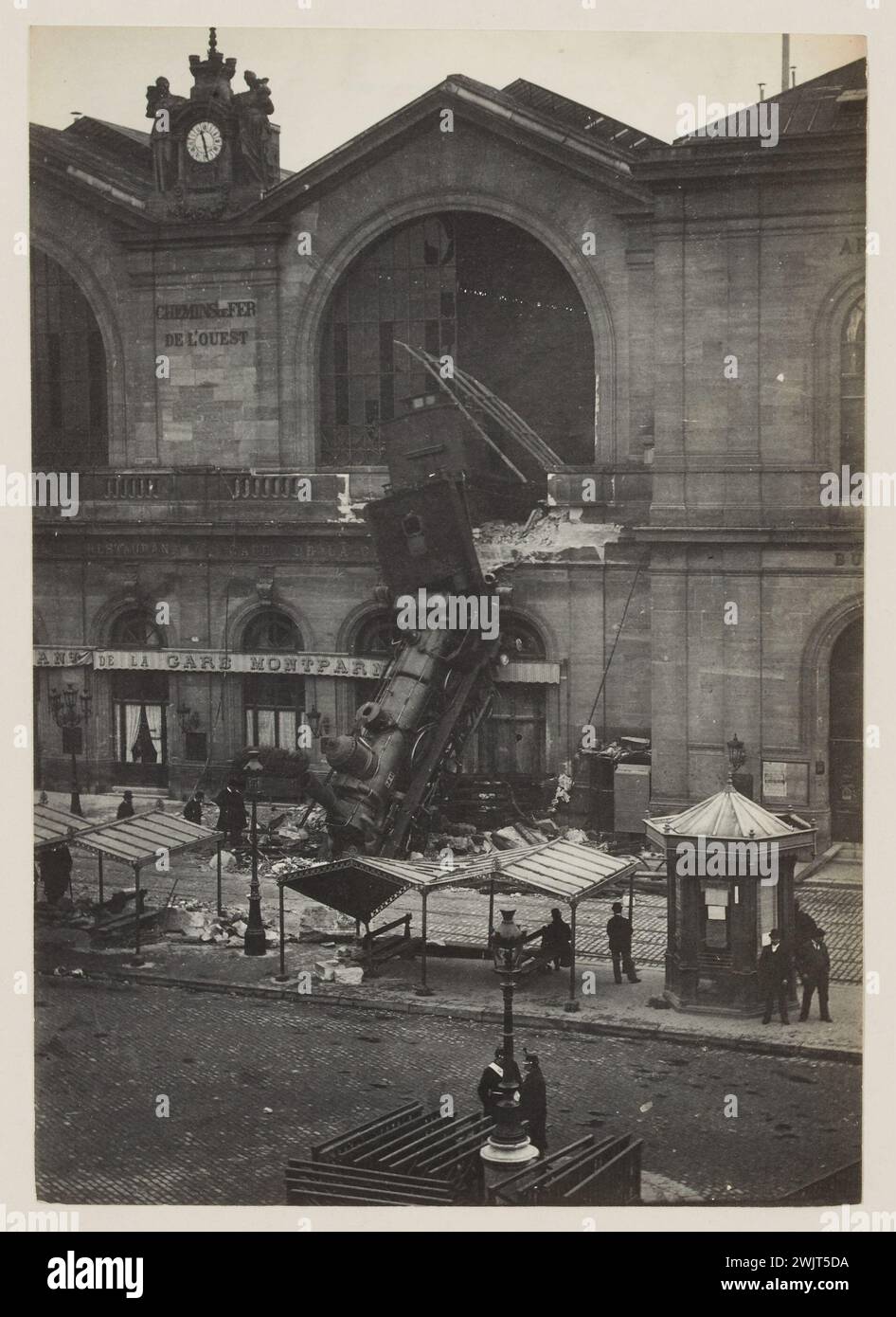 Blancard, Hippolyte (1843 - D.1924), train accident at Montparnasse ...