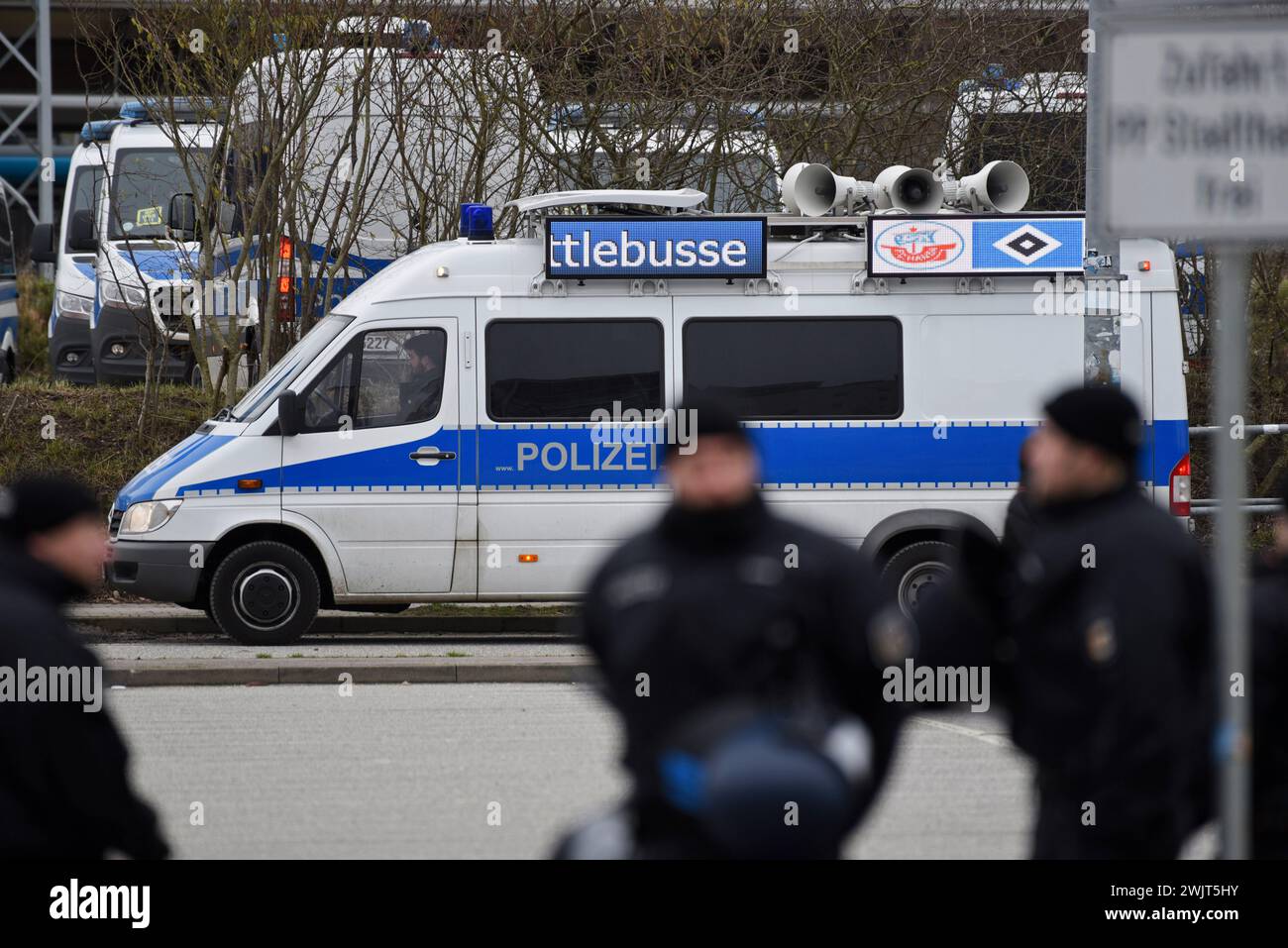Rostock, Germany. 17th Feb, 2024. Bundesliga 2, matchday 22, before the ...