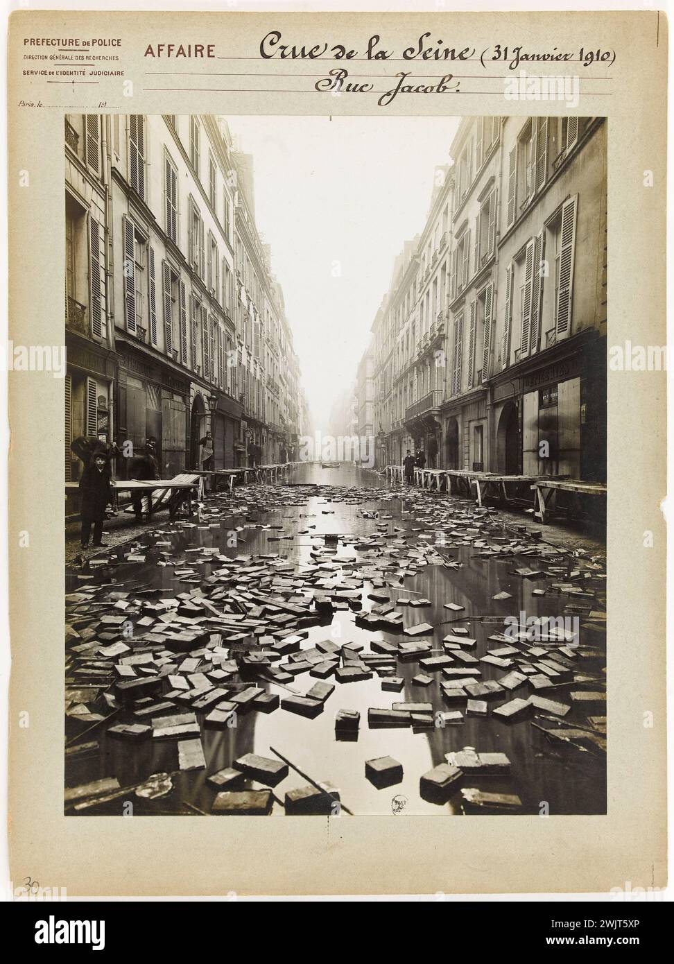 Judicial identity. Raw case of the Seine (January 31, 1910) / rue Jacob ...