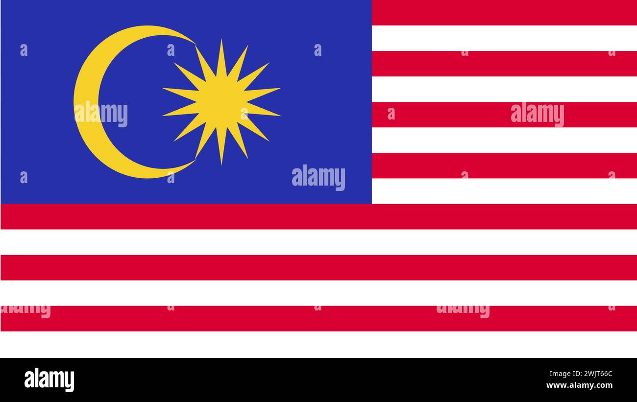 Art Illustration design nation flag sign symbol country of Malaysia ...