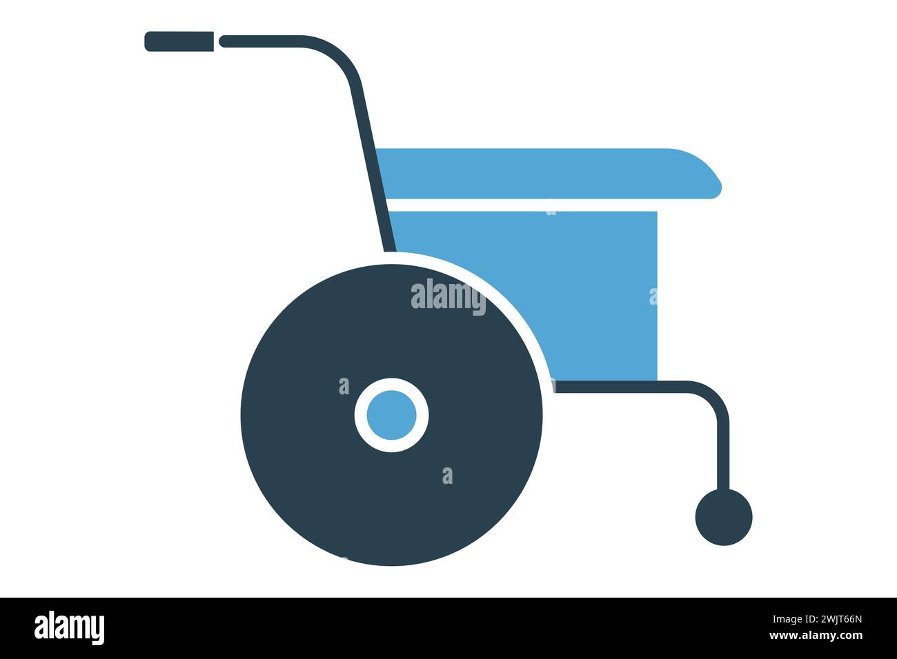 wheelchair symbol. icon related to disability. solid icon style ...