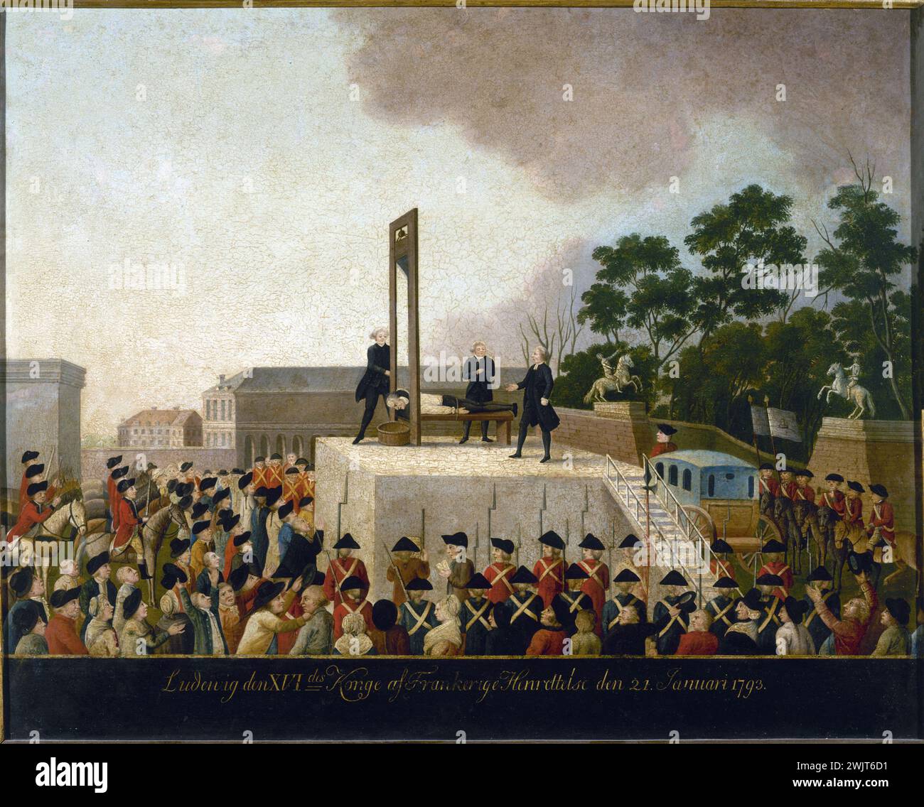 Execution of Louis XVI, January 21, 1793 ". Copper oil. Paris ...