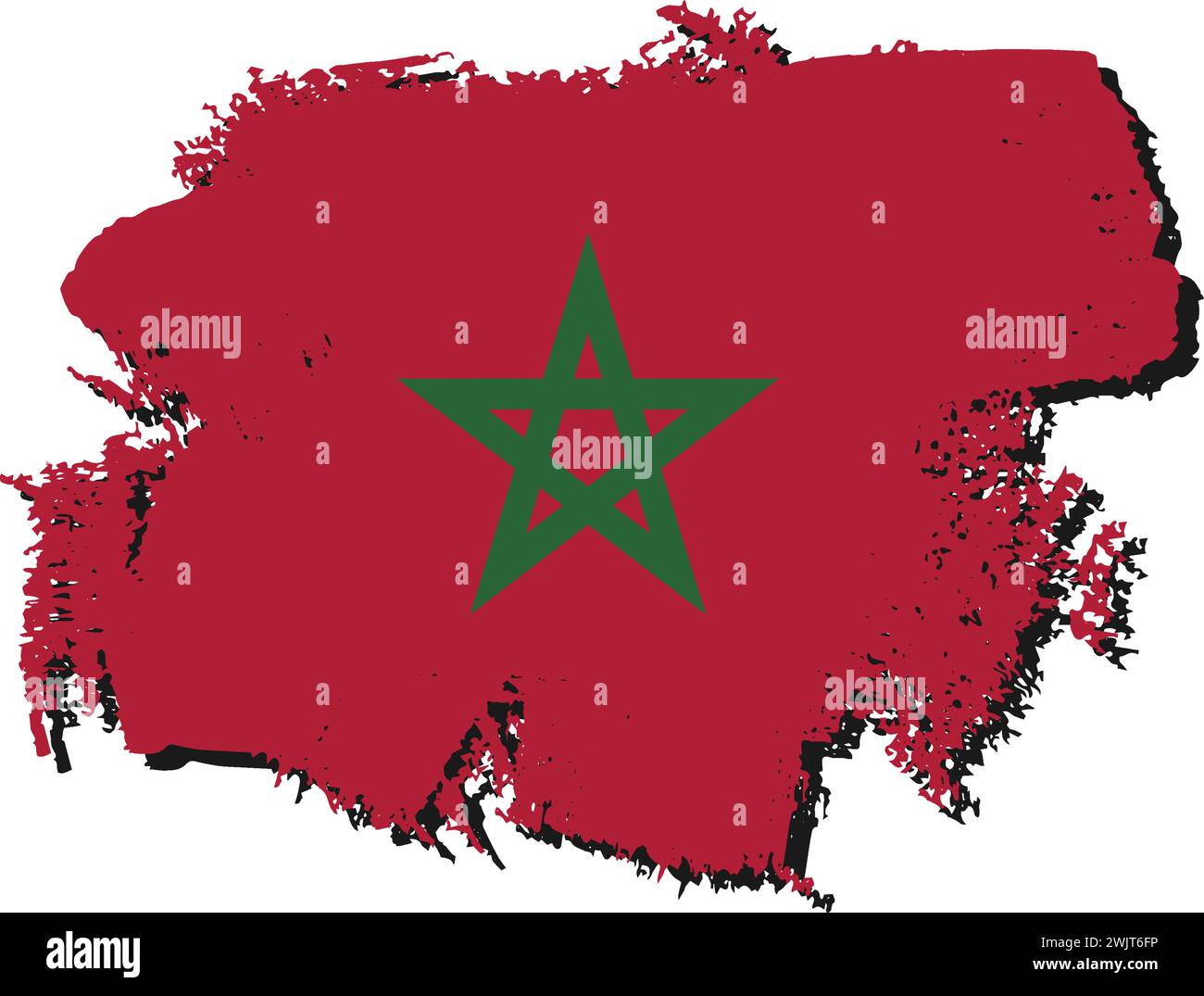 Art Illustration design nation flag sign symbol country of Morroco ...