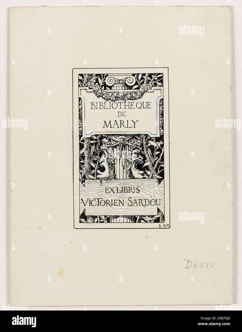 Merson, Luc-Olivier (n.1846-05-21-D.1920-11-14), drawing of the former ...