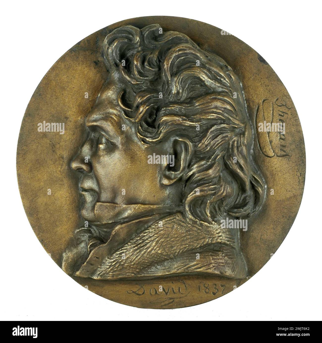 David d'Angers (1788-1856). Portrait of Louis-Jacques, Baron Thénard (1777-1857), chemist ...