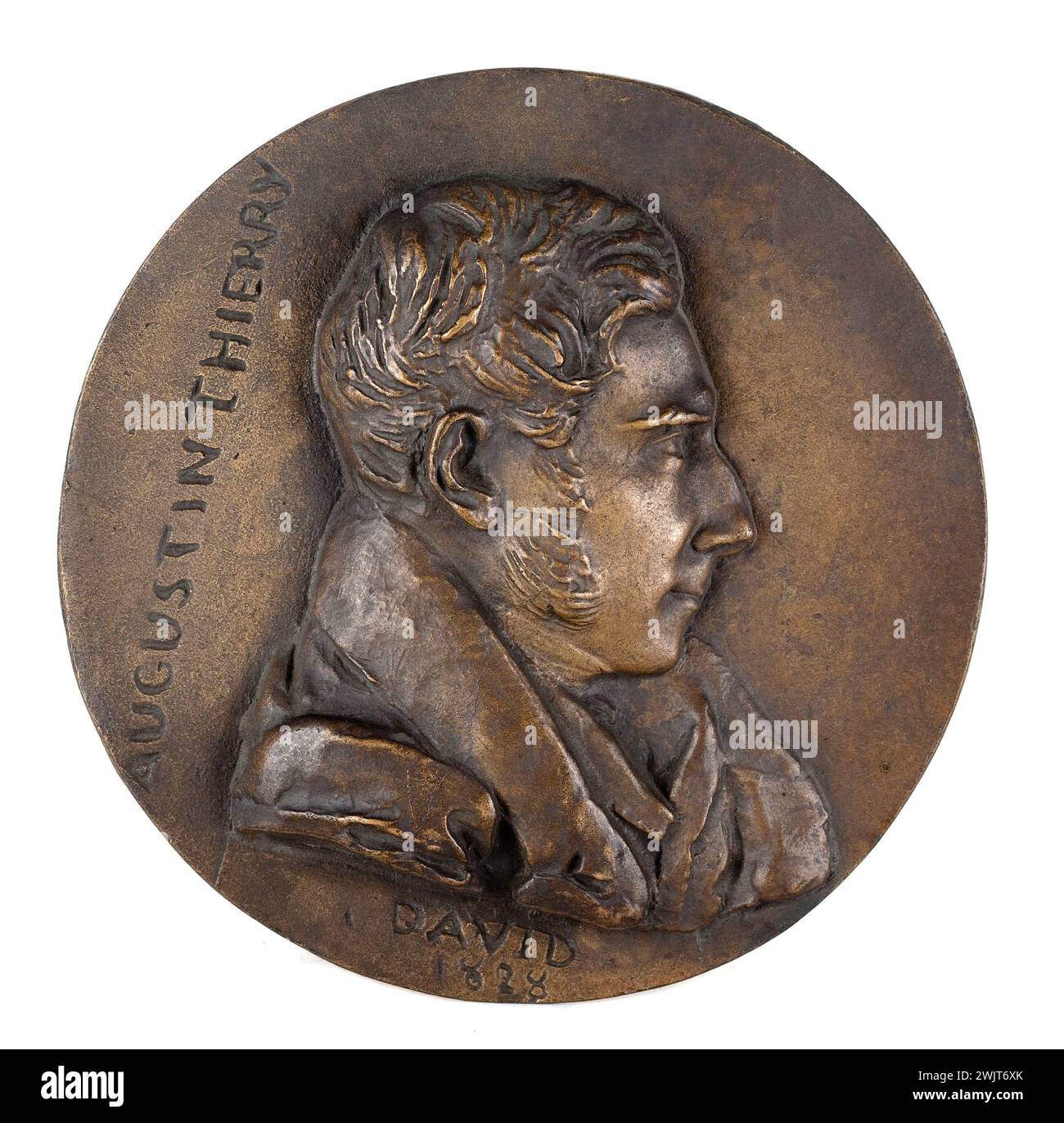 David d'Angers (1788-1856). Portrait of Augustin Thierry (1795-1856 ...