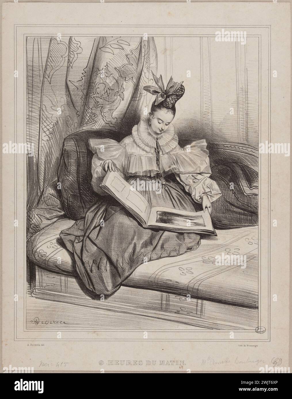 Achille Devéria (1800-1857), French engraver and Antoine Adolphe ...