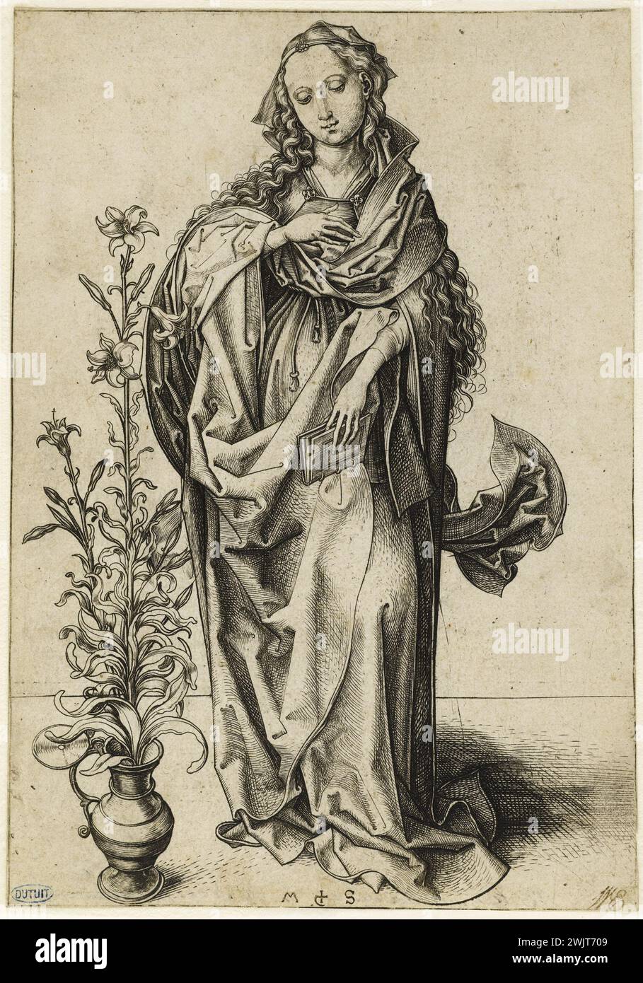 Martin Schonguer (around 1450-1495). The Virgin of the Annunciation ...