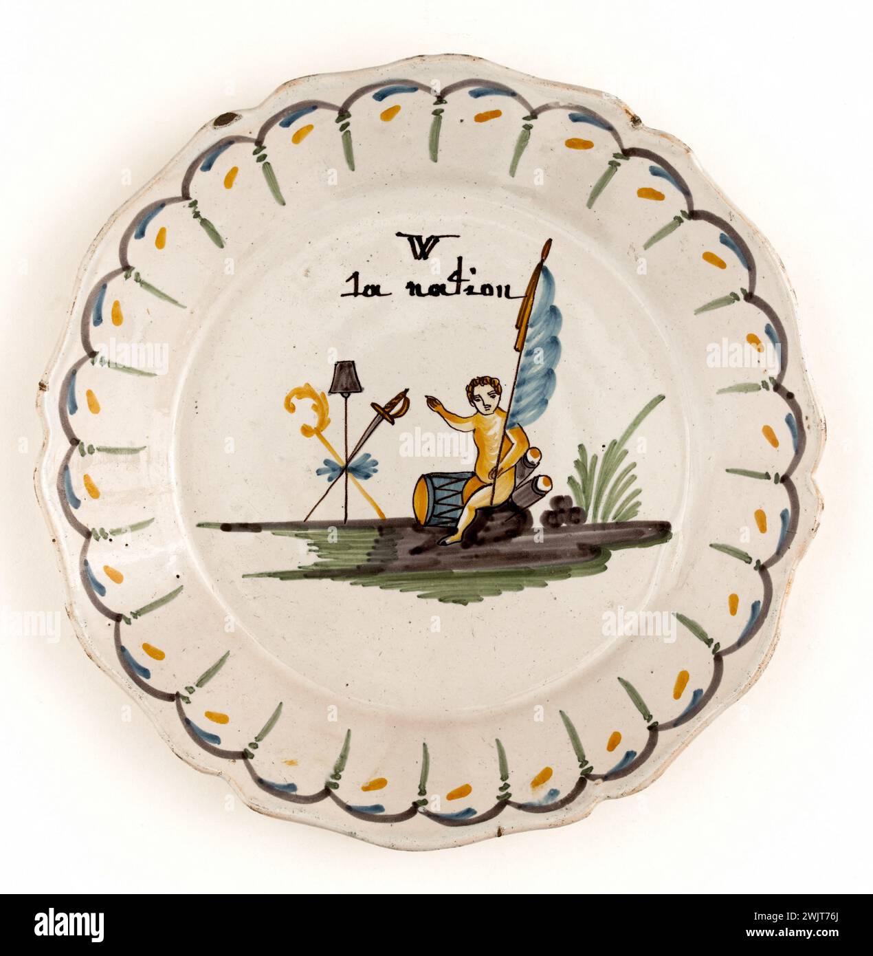 Revolutionary plate: the nation. Paris, Carnavalet museum. 70010-4 ...