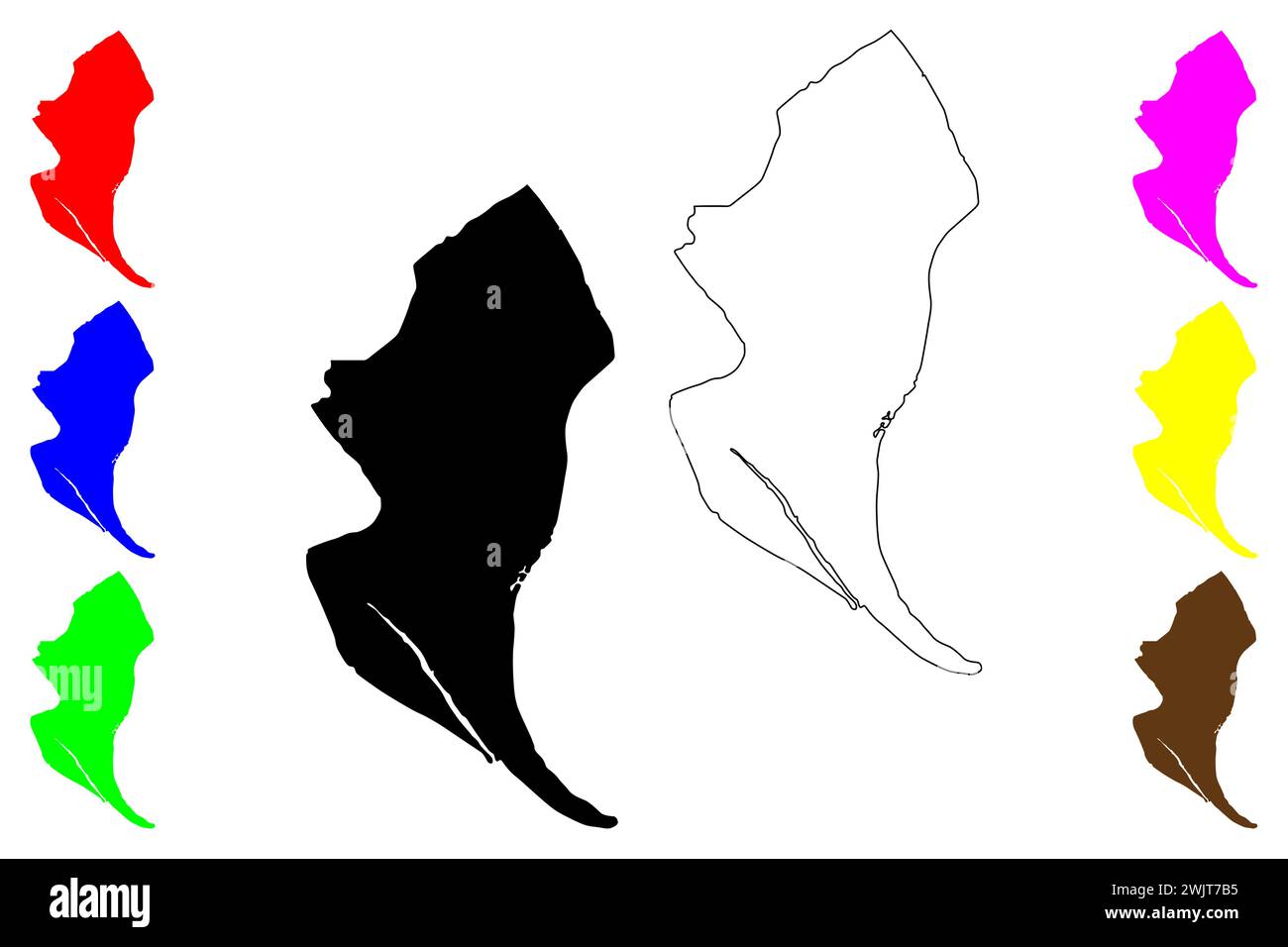 Narayanganj city (People's Republic of Bangladesh) map vector ...