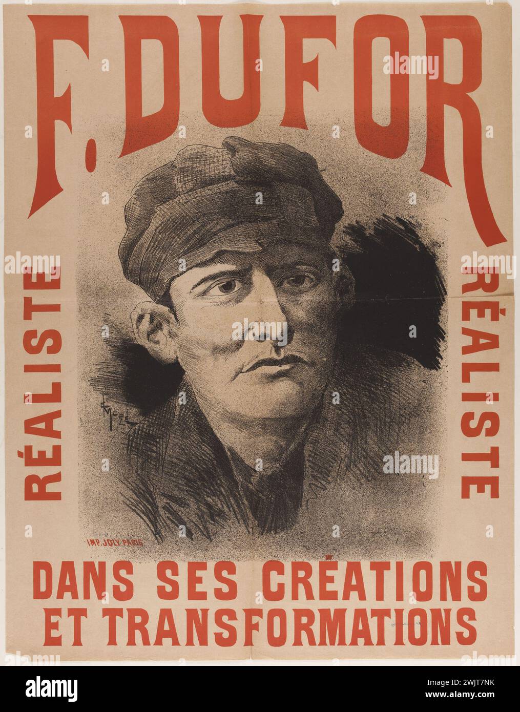E. F. Morel. Poster on F. Dufour. Color lithography. 1880-1900. Paris ...