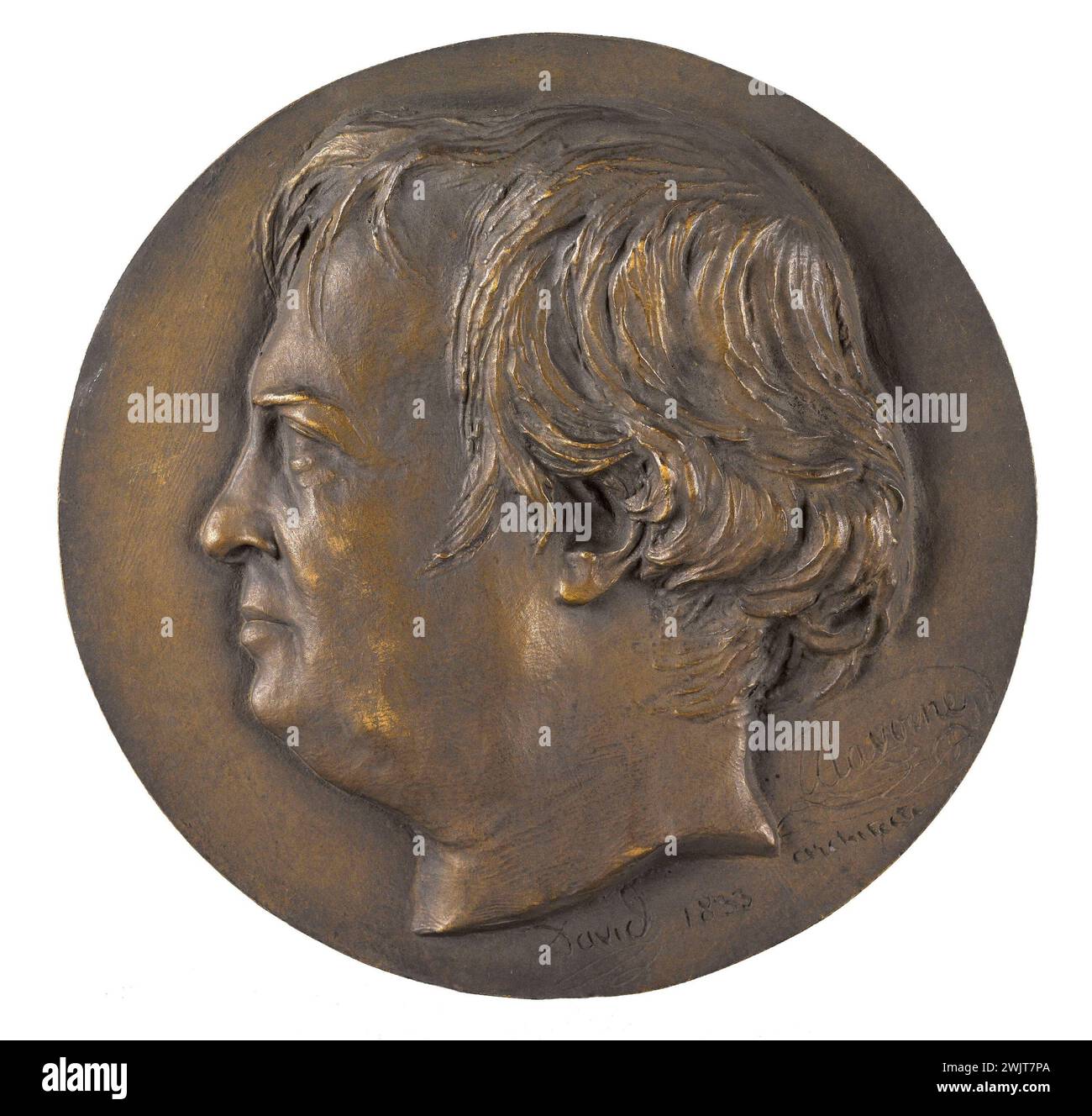 David d'Angers (1788-1856). Portrait of Jean-Antoine Alavoine (1776-1834), French architect ...