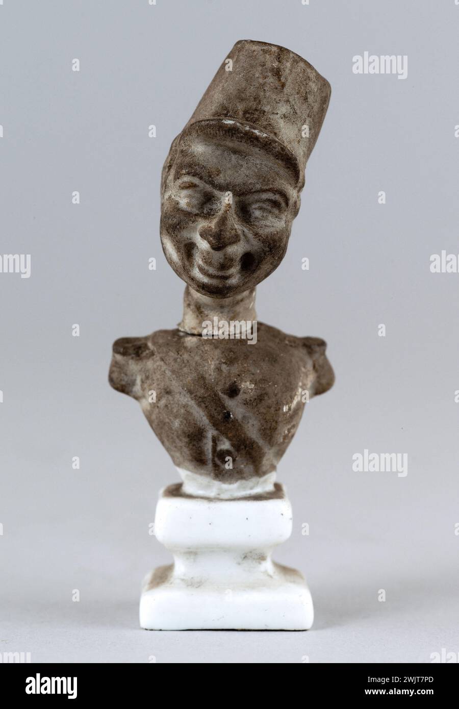 Tadpole. "Portrait load of Alcide Touz (1809-1850), actor". Plaster on ...