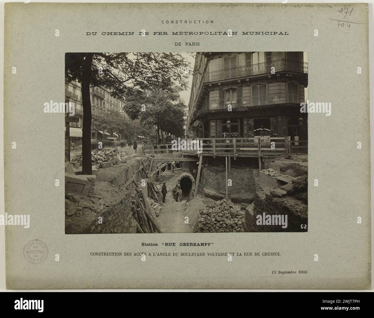 Construction of the municipal metropolitan metropolitan railway in ...