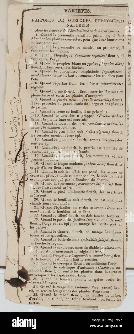 Handwritten newspaper hi-res stock photography and images - Alamy