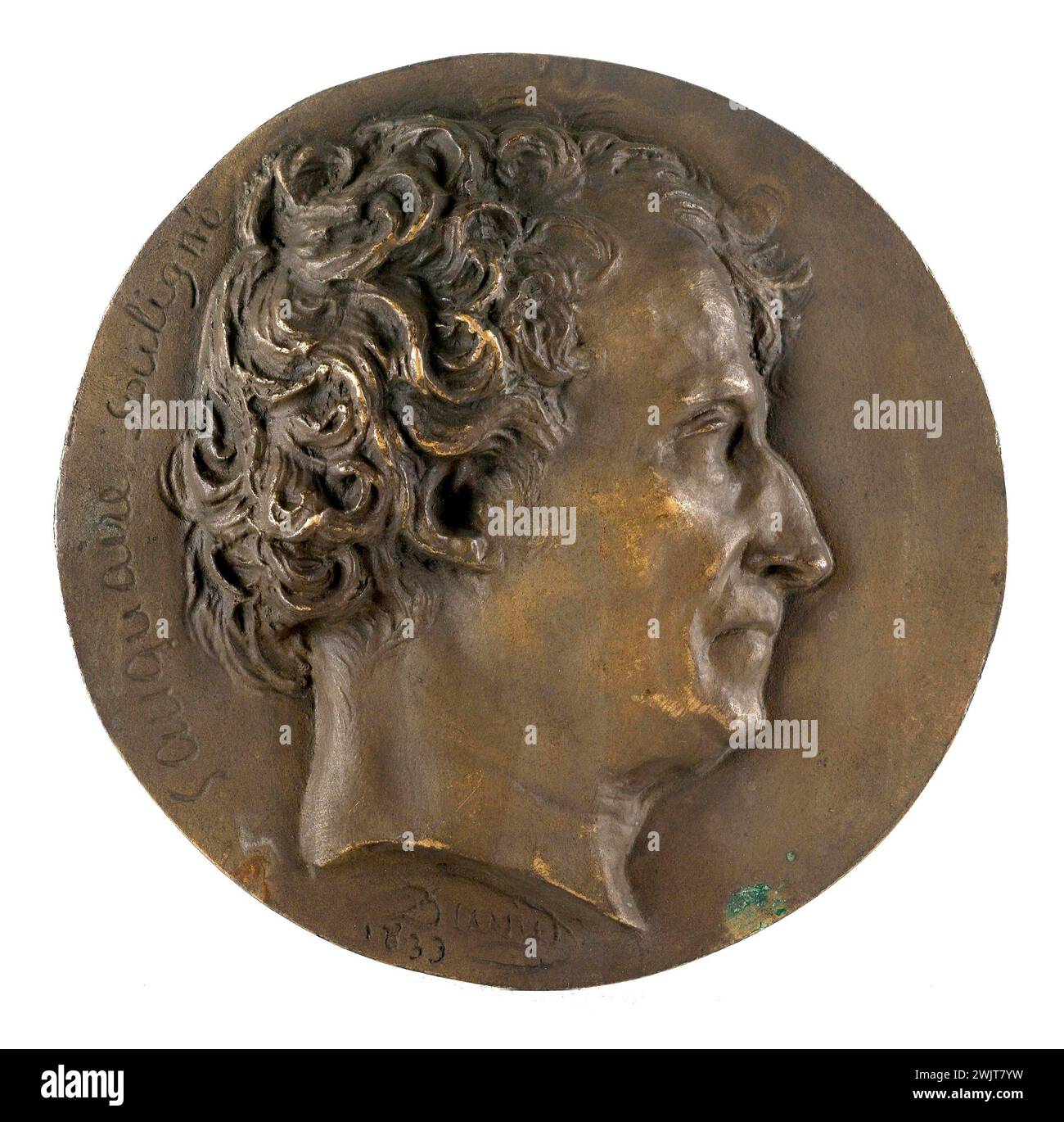 David d'Angers (1788-1856). Portrait of Martial Sauquaire-Souligné ...