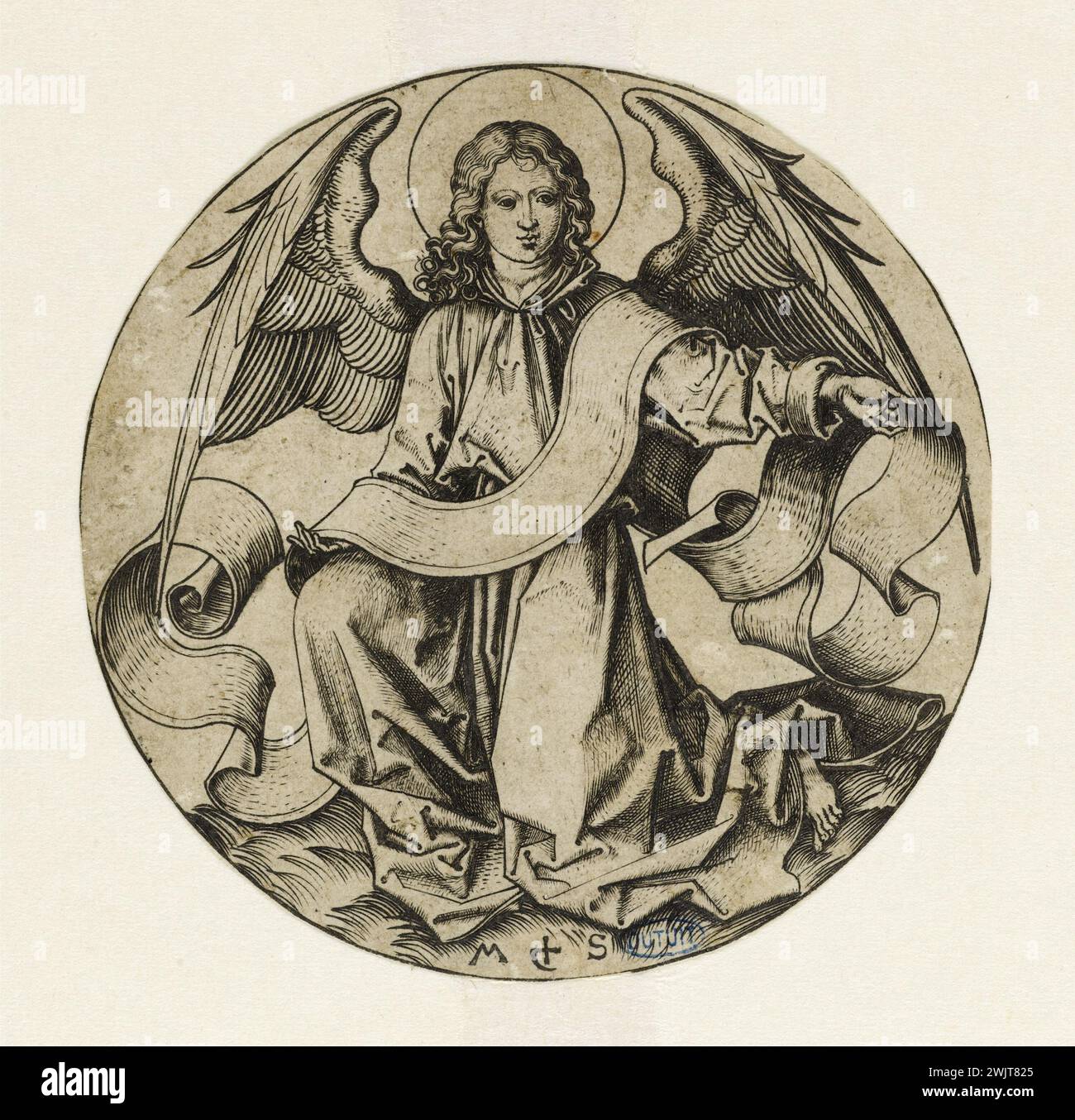 Martin Schonguer (around 1450-1495). The Angel of Saint Matthew ...