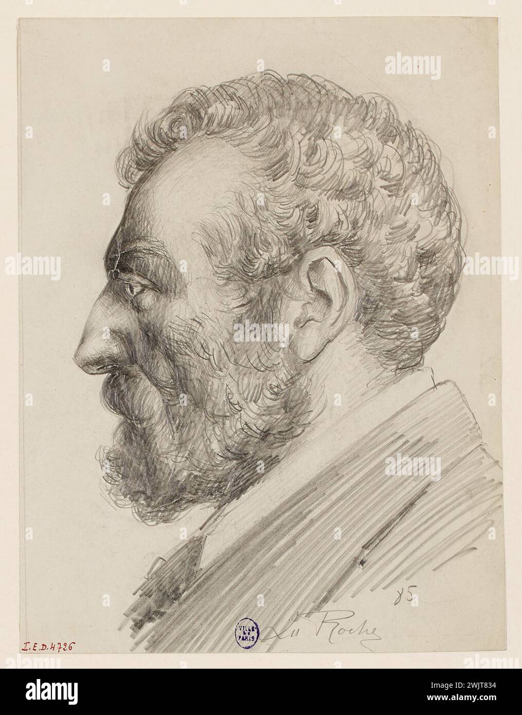 La Roche, Jules Armand Félix de (n.1841 - d.), Portrait of a man in ...