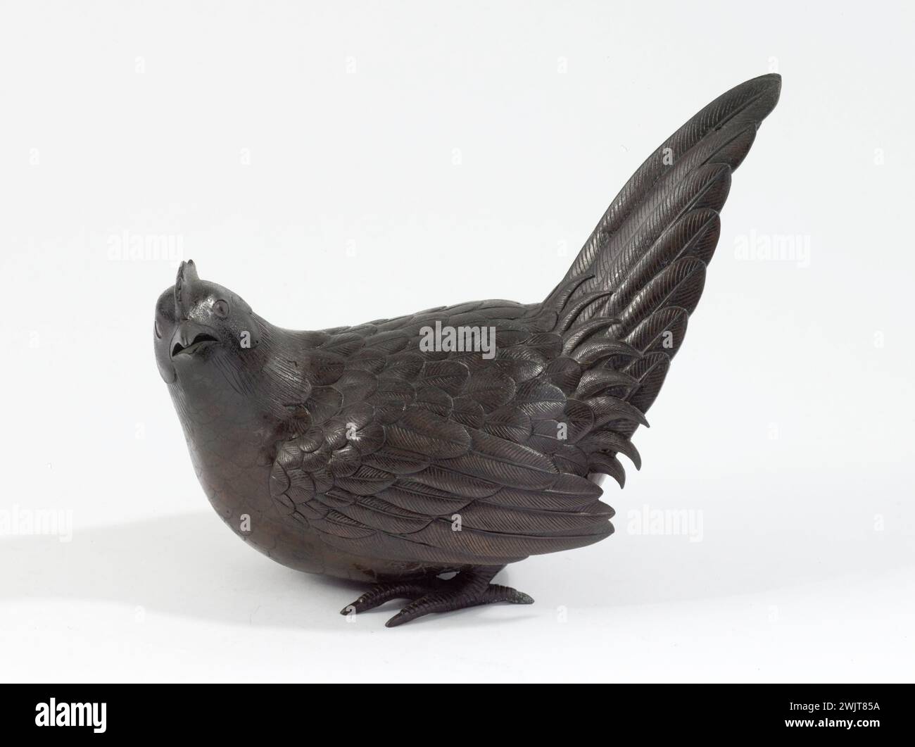 Chicken. Bronze. Japan. XVIII-XIXth century. Paris, Cernuschi museum ...