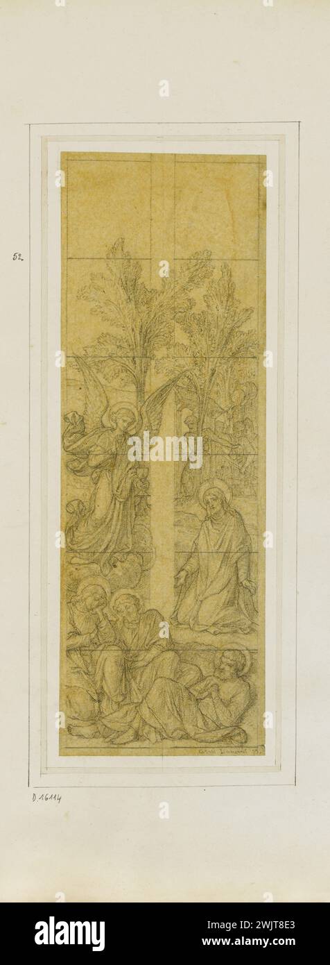 GSELL-Laurent workshop. Album n ° 3; Stained glass project for Nancy ...