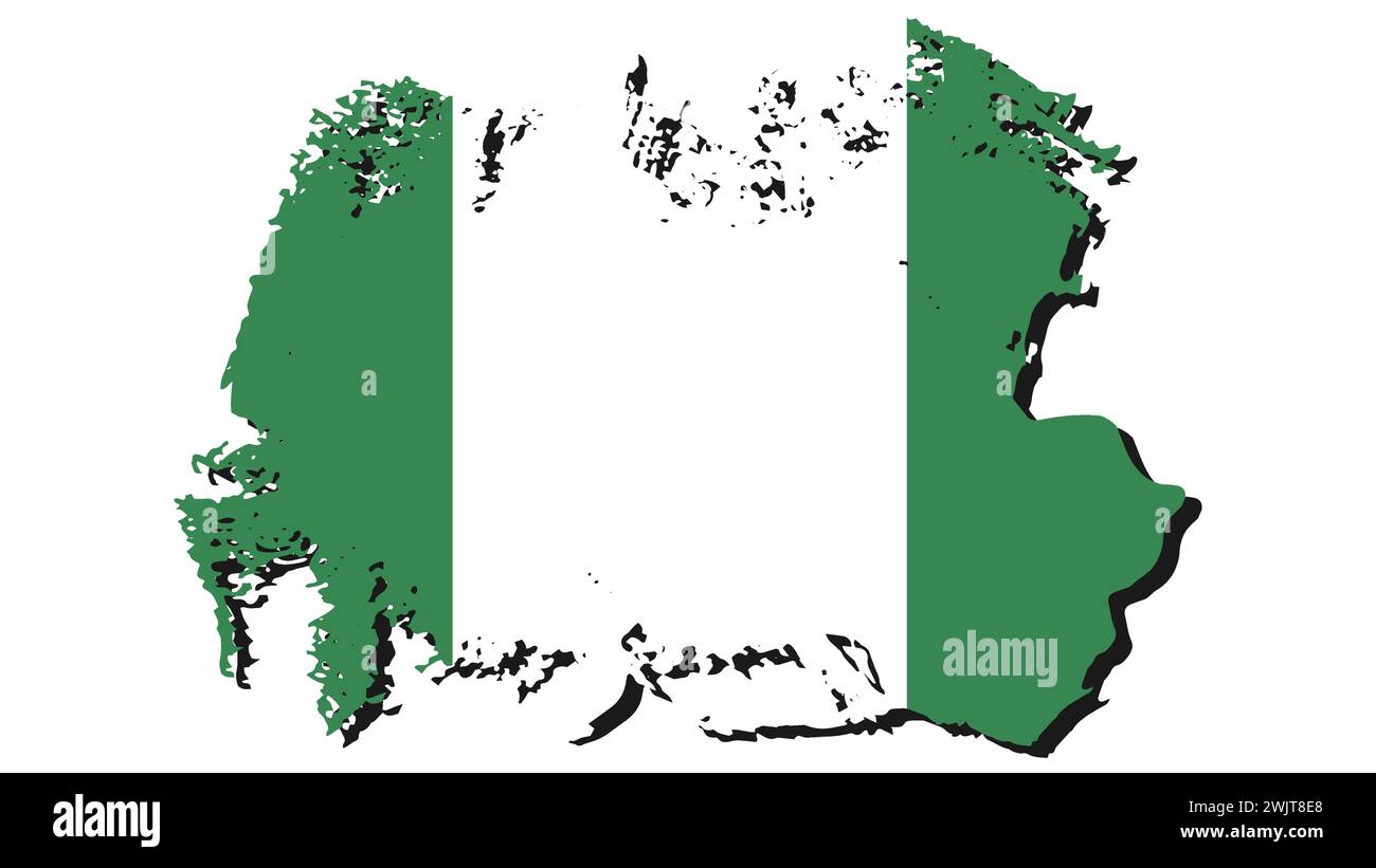 Art Illustration design nation flag sign symbol country of Nigeria ...