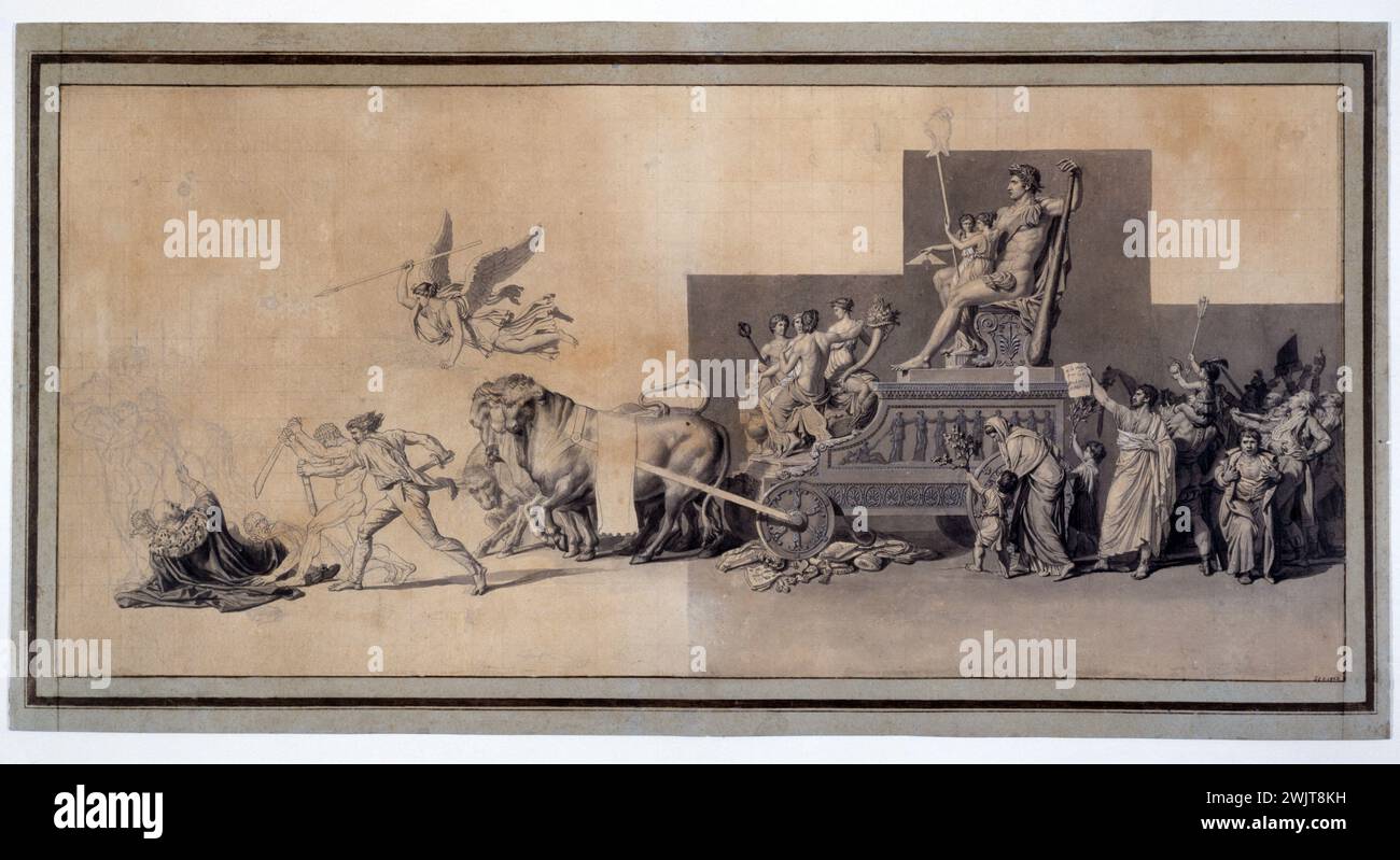 Jacques Louis David (1748-1825). "Triumph of the French people, opera ...