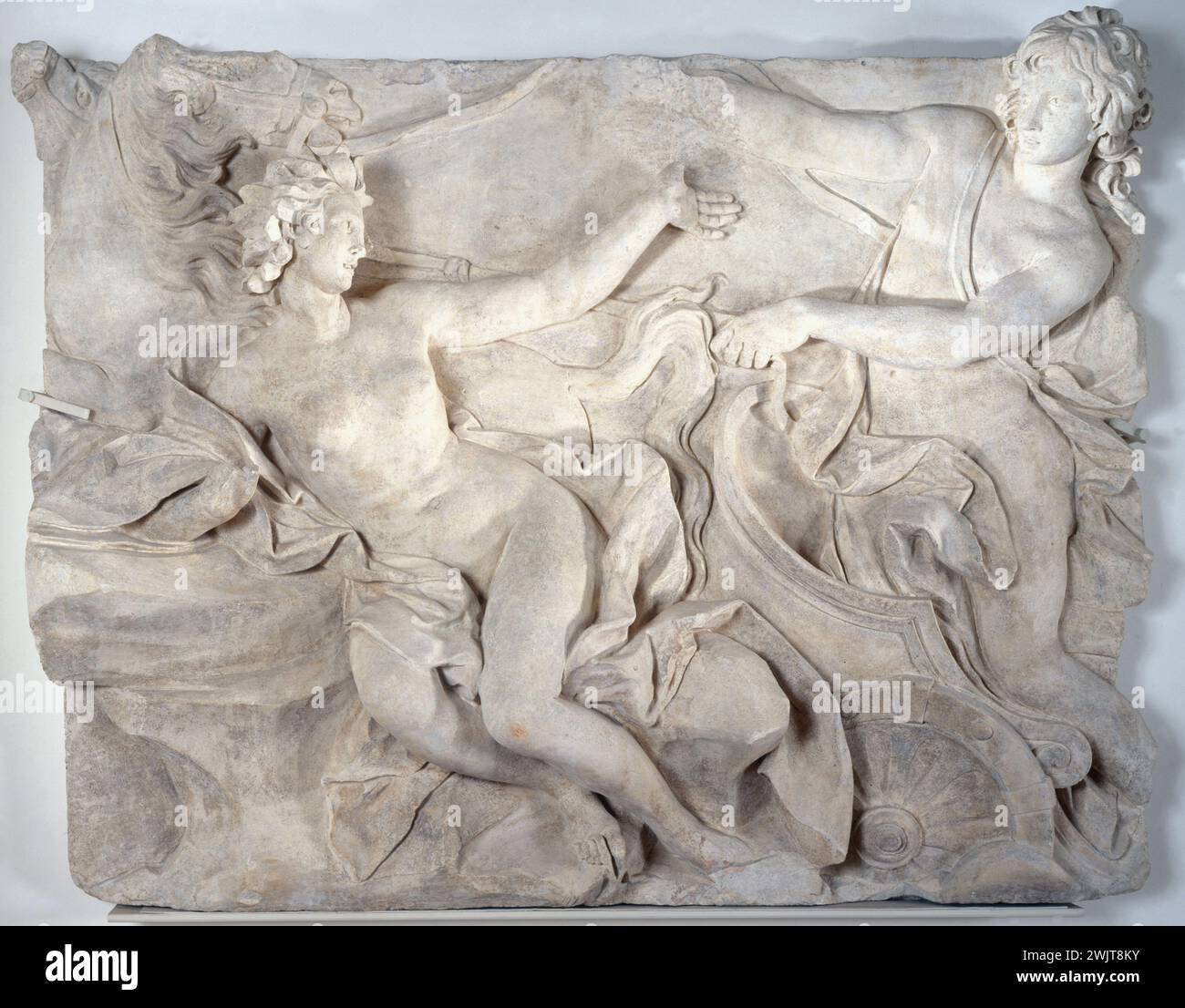 Nicolas Sébastien Adam (Adam Le Jeune, 1705-1778). "Bas-relief of Bouexière madness: Apollo and ...