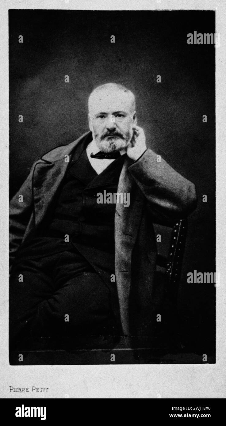 Victor Hugo (1802-1885), French writer. 1861. Tax on albumin paper ...