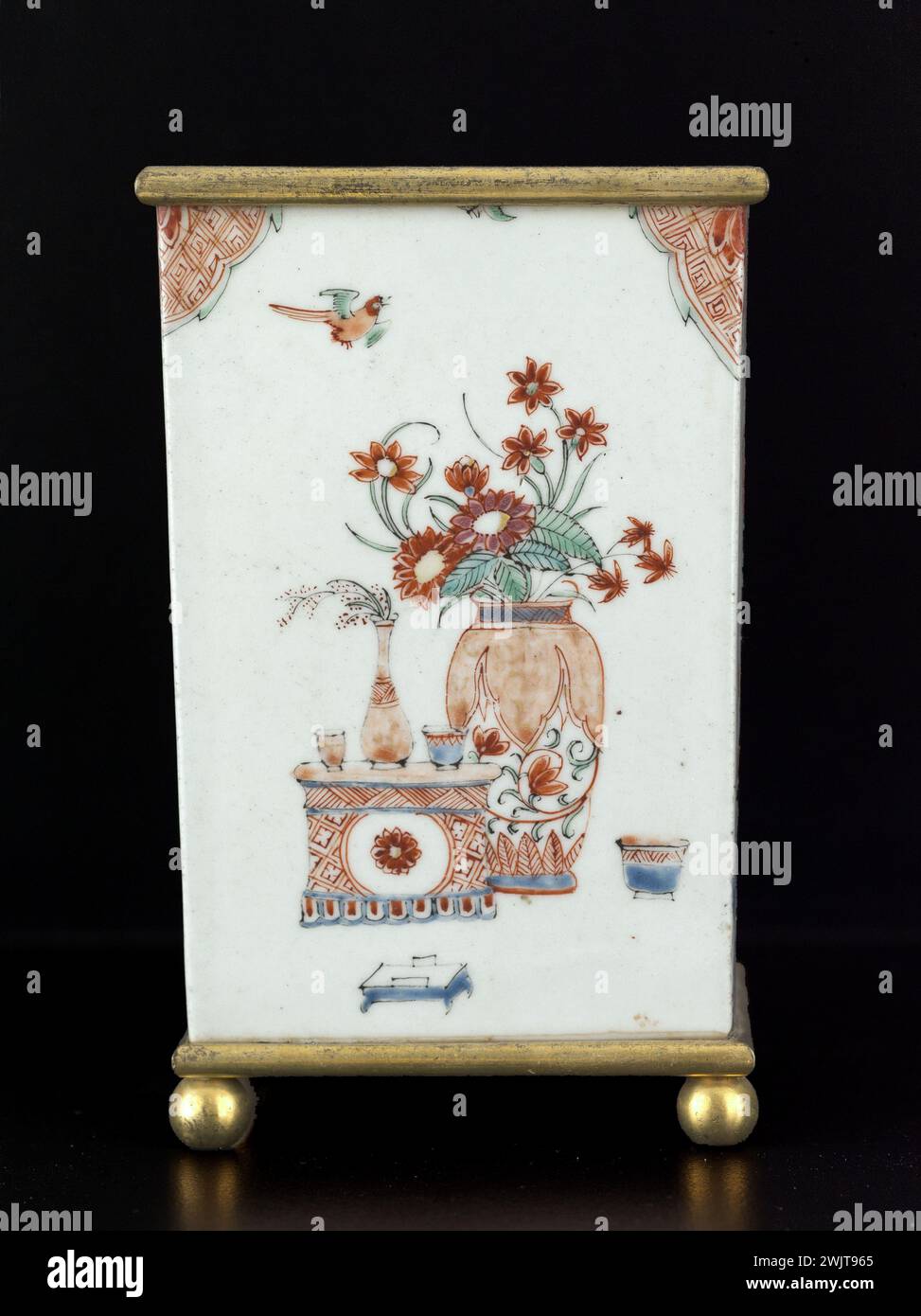 Japan and Holland. Quadrangular planter (is part of the pair of ...